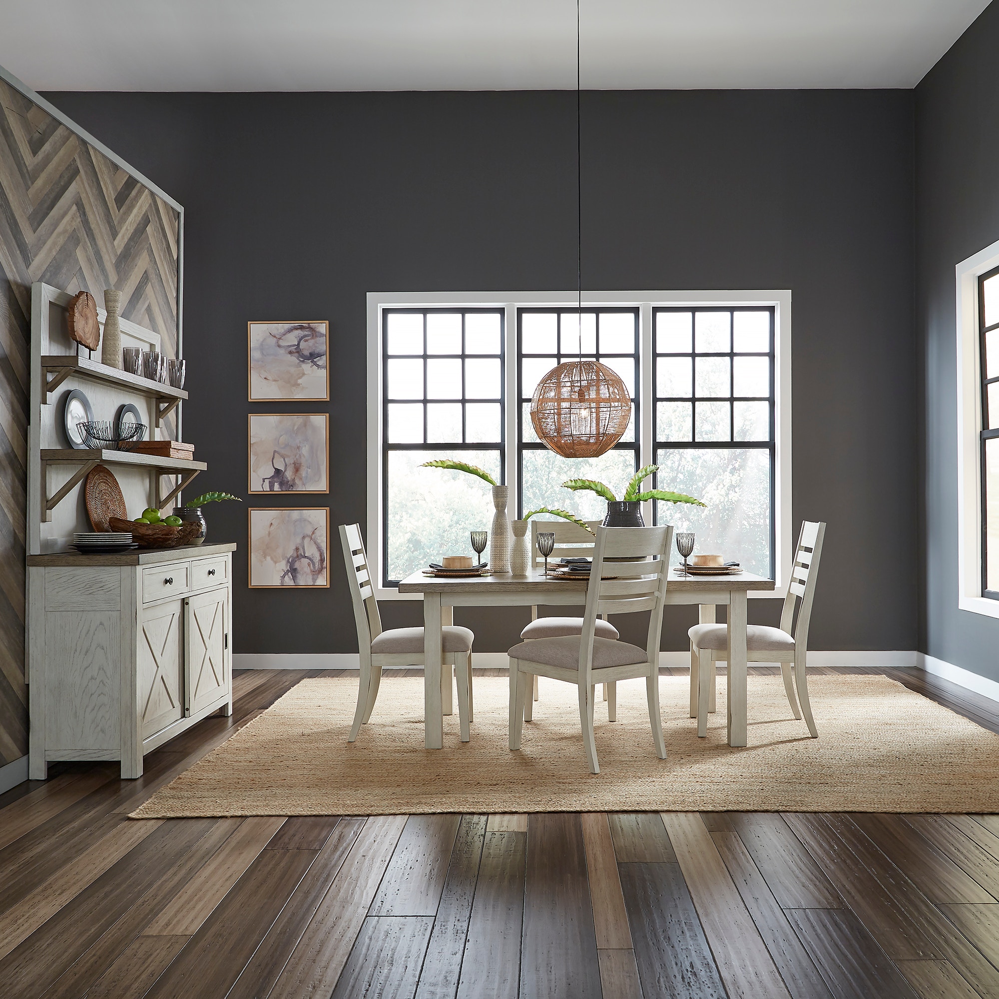 Liberty Furniture Casual Dining 5 Piece Rectangular Table Set 462-CD ...