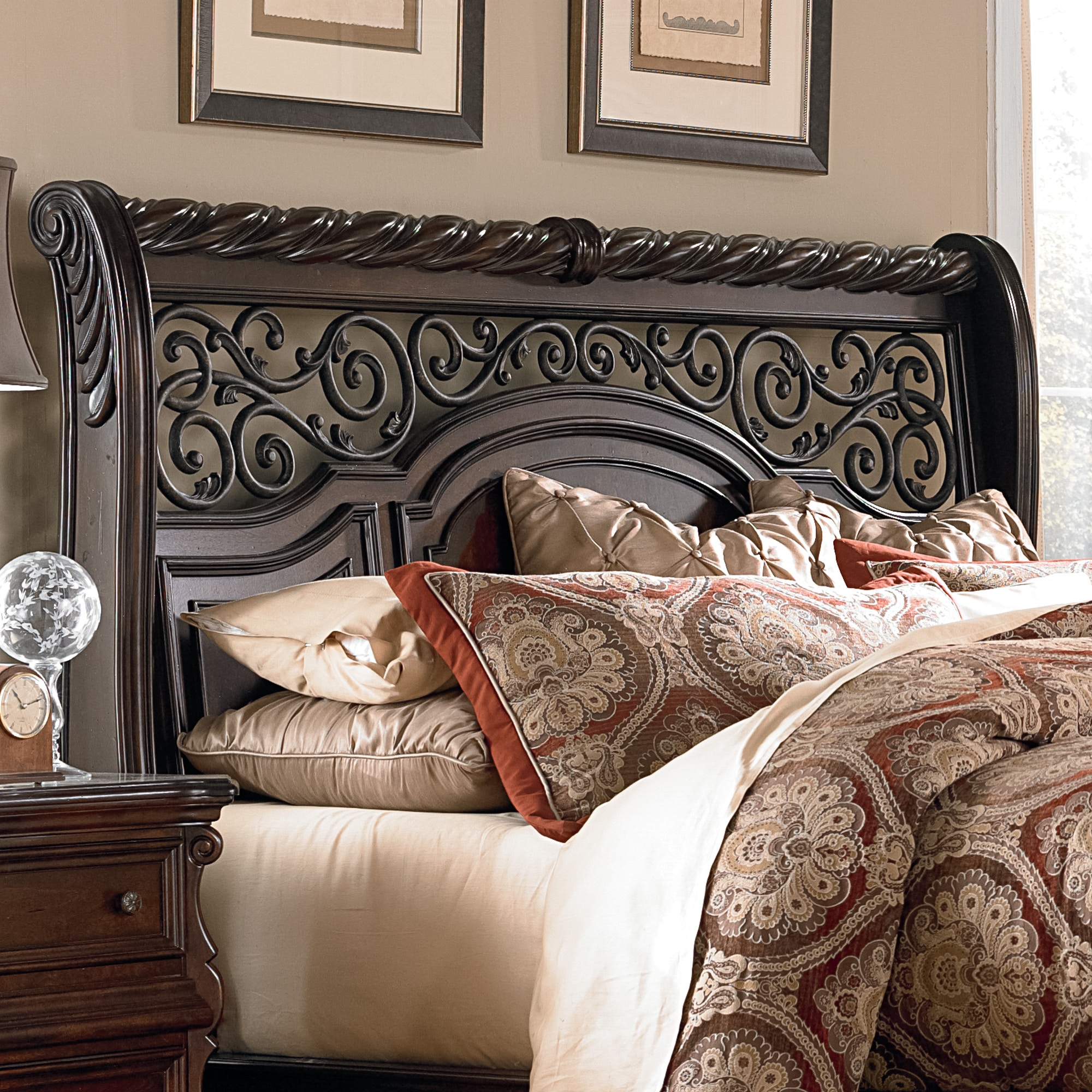 Sleigh bed headboards store