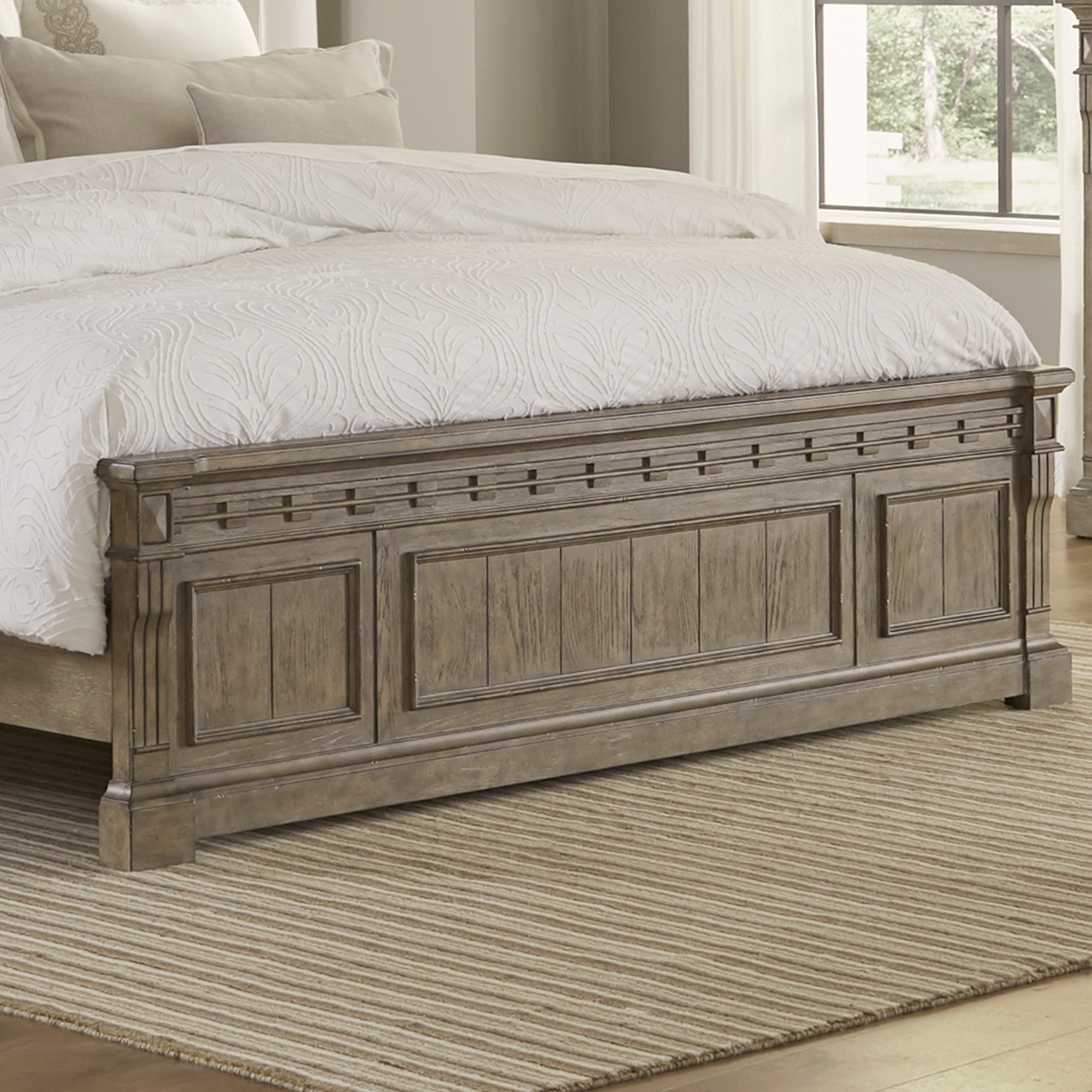 Liberty Furniture Bedroom Queen Panel Bed Dresser and Mirror Chest NS 711 BR QPBDMCN Trivett s