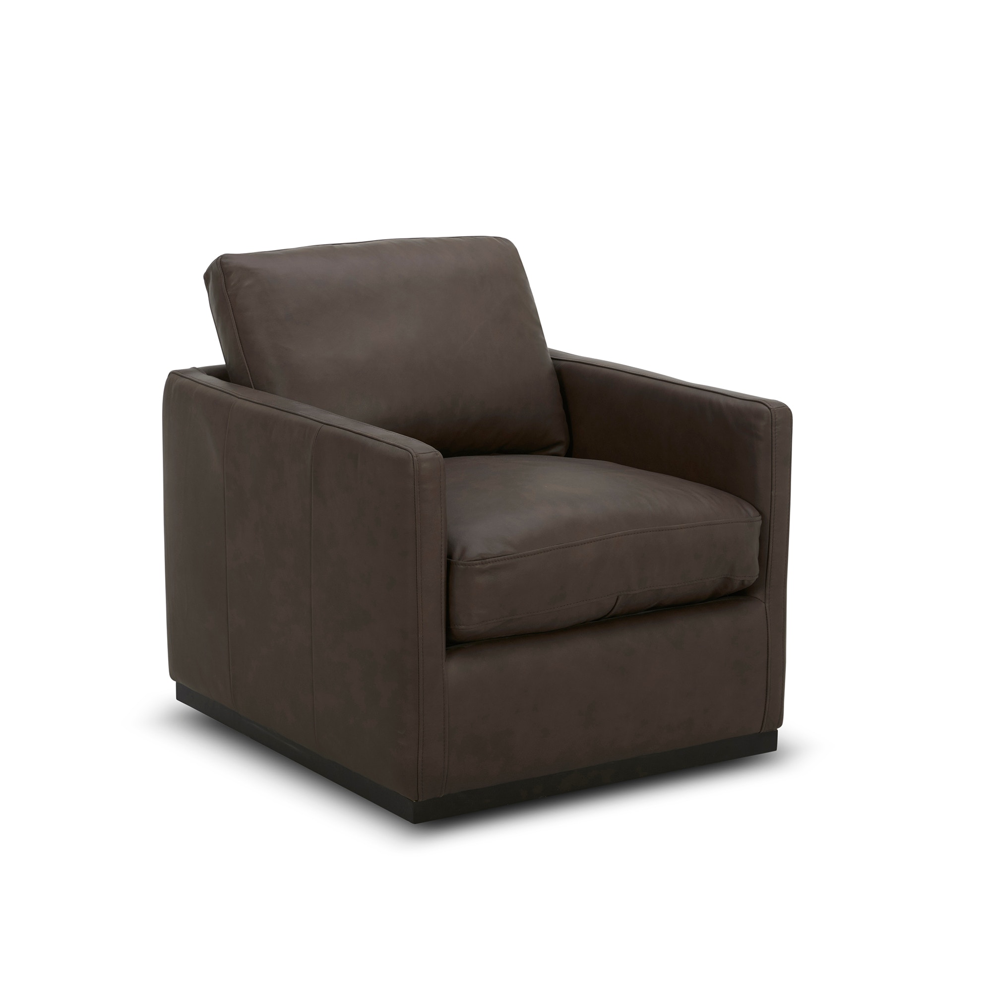 Liberty Furniture Living Room Leather Swivel Accent Chair - Timber (Qty ...