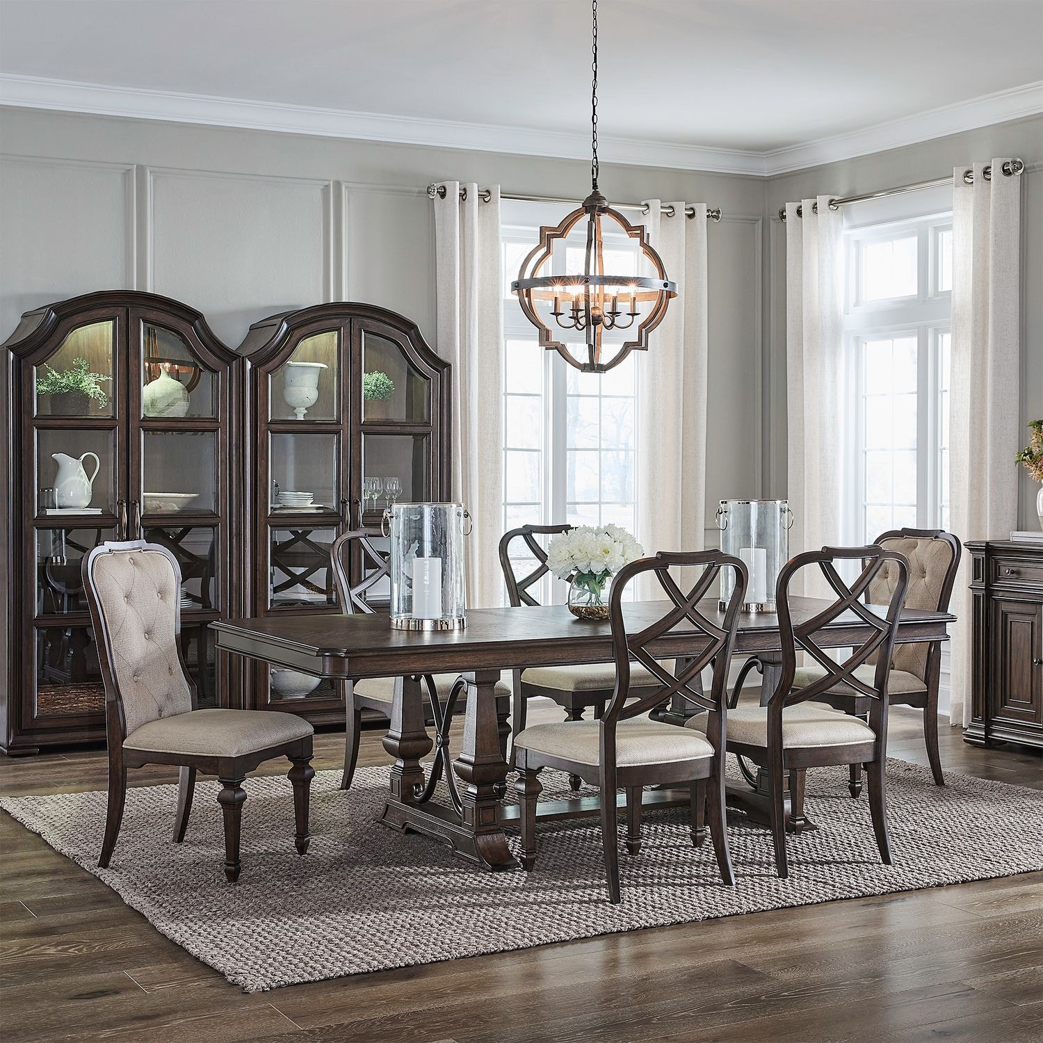 Liberty Furniture Casual Dining Alt 7 Piece Trestle Table Set 765-DR ...