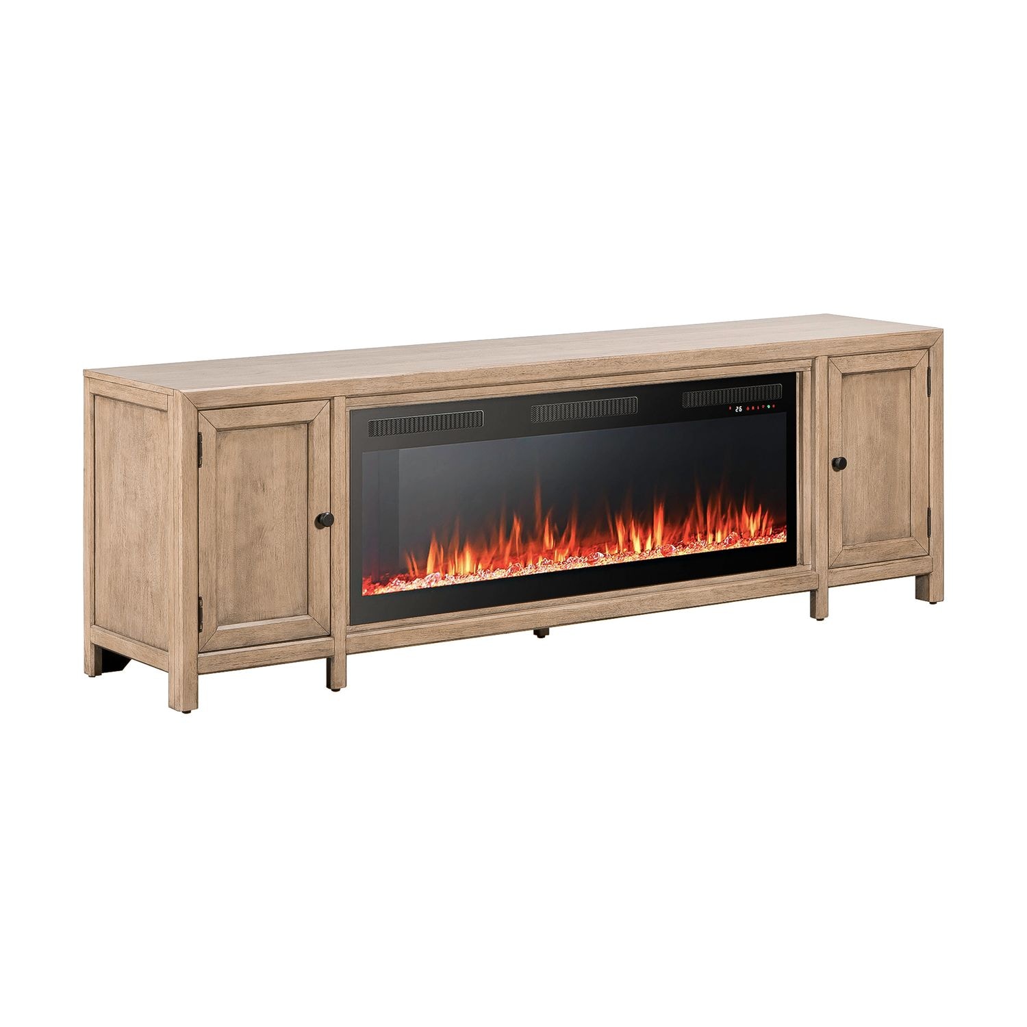 Liberty Furniture Living Room 780 82 Inch Console with Fire FTS FIRE ...