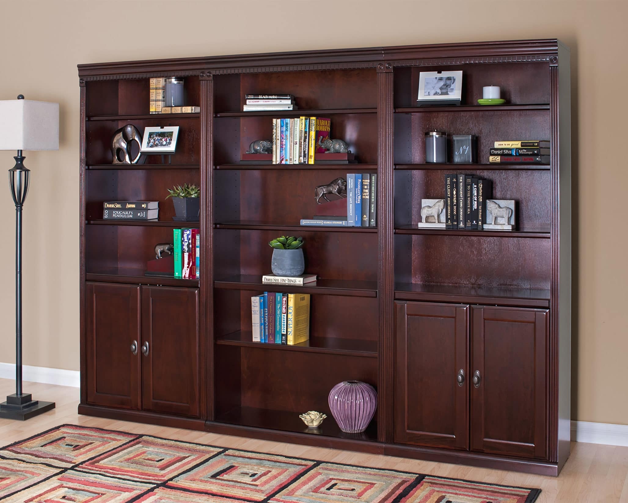 Martin Furniture Home Office 72 Inch H Lower Door Bookcase IMHCR3072DD ...