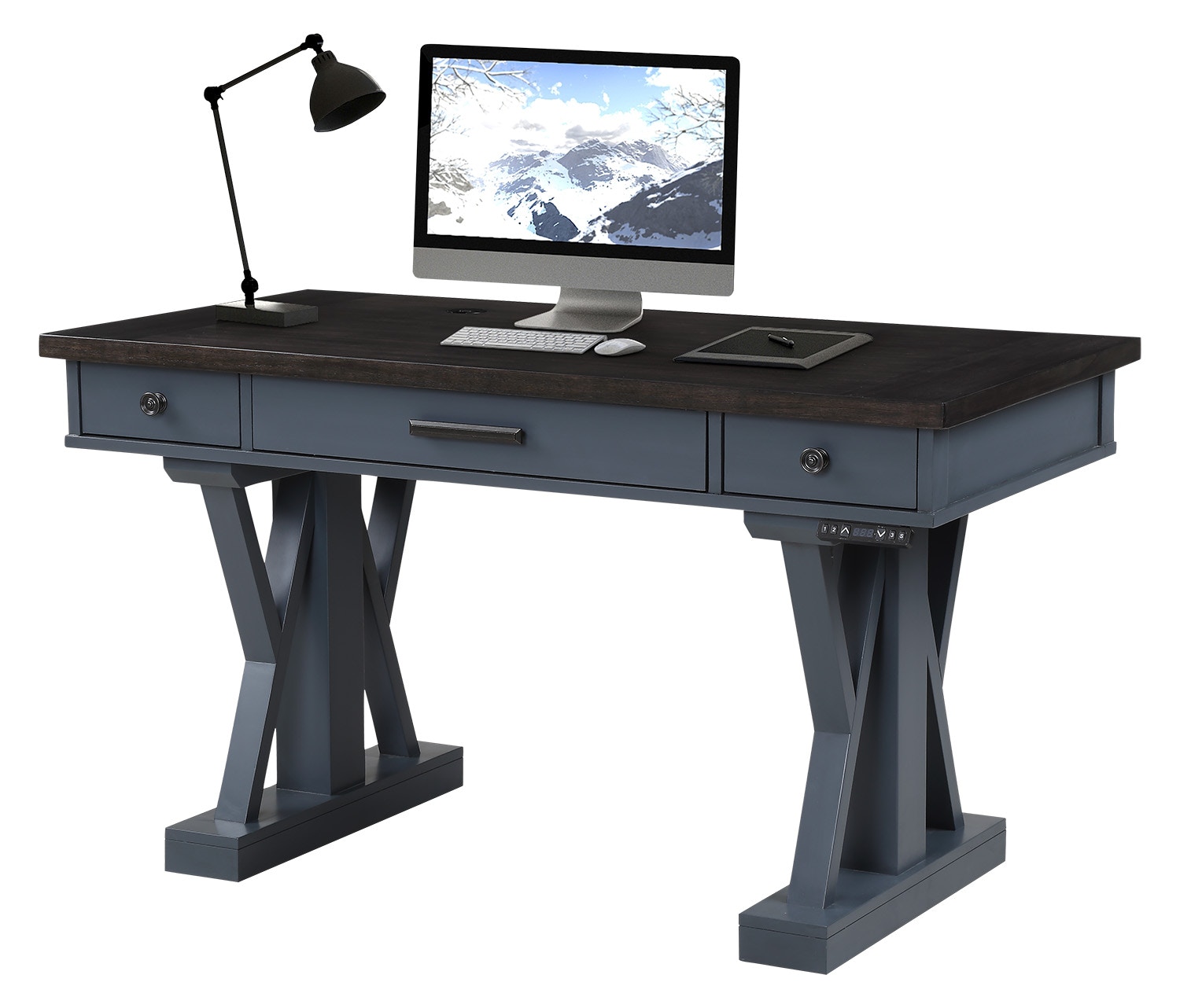 Parker House Americana Modern 56'' Power Lift Desk AME-256-2-DEN ...