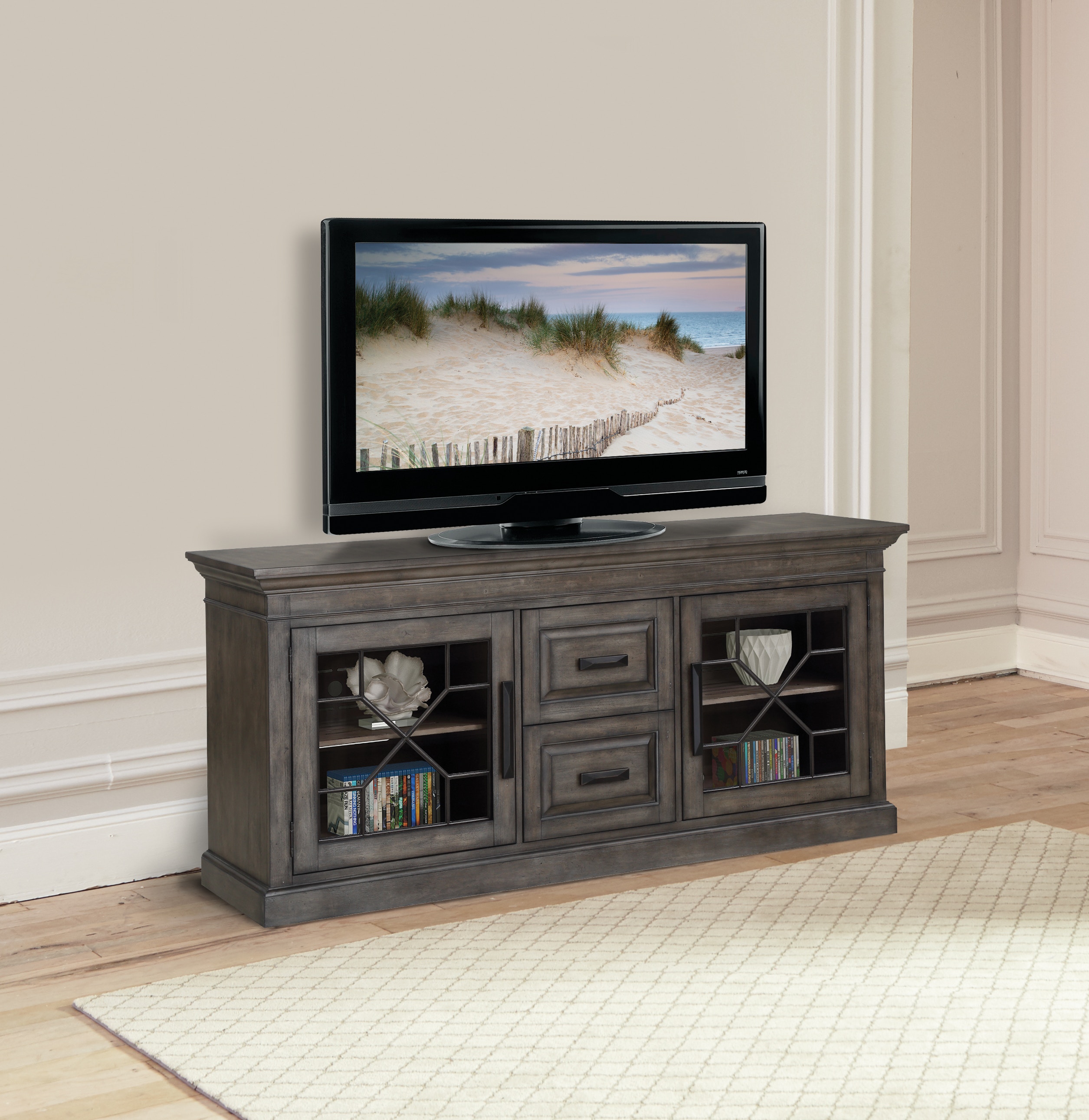 Parker House Sundance 76 Inch TV Console SUN-76-SGR - Portland, OR ...