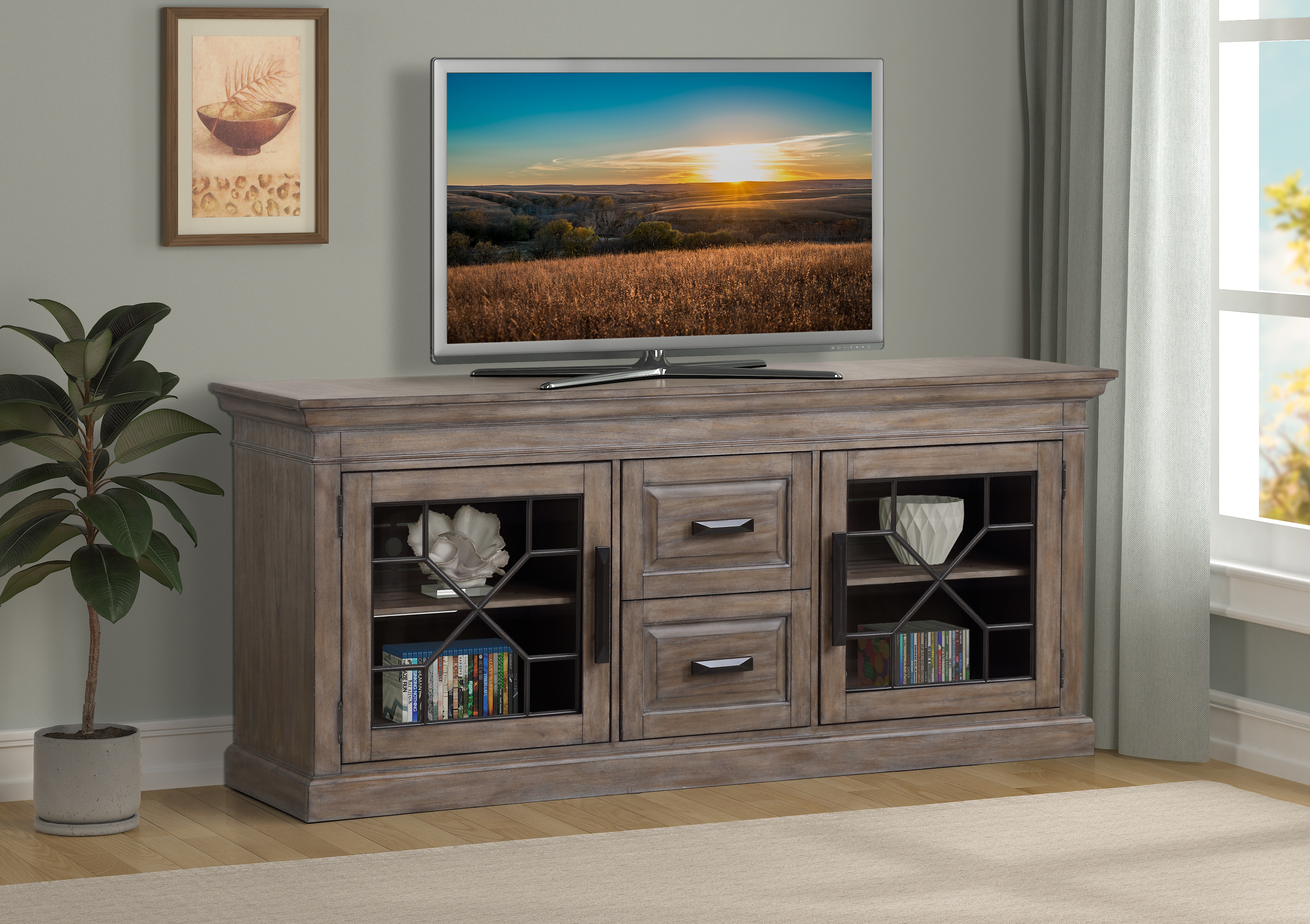 Parker House Home Entertainment Sundance 76 Inch TV Console SUN-76-SS ...