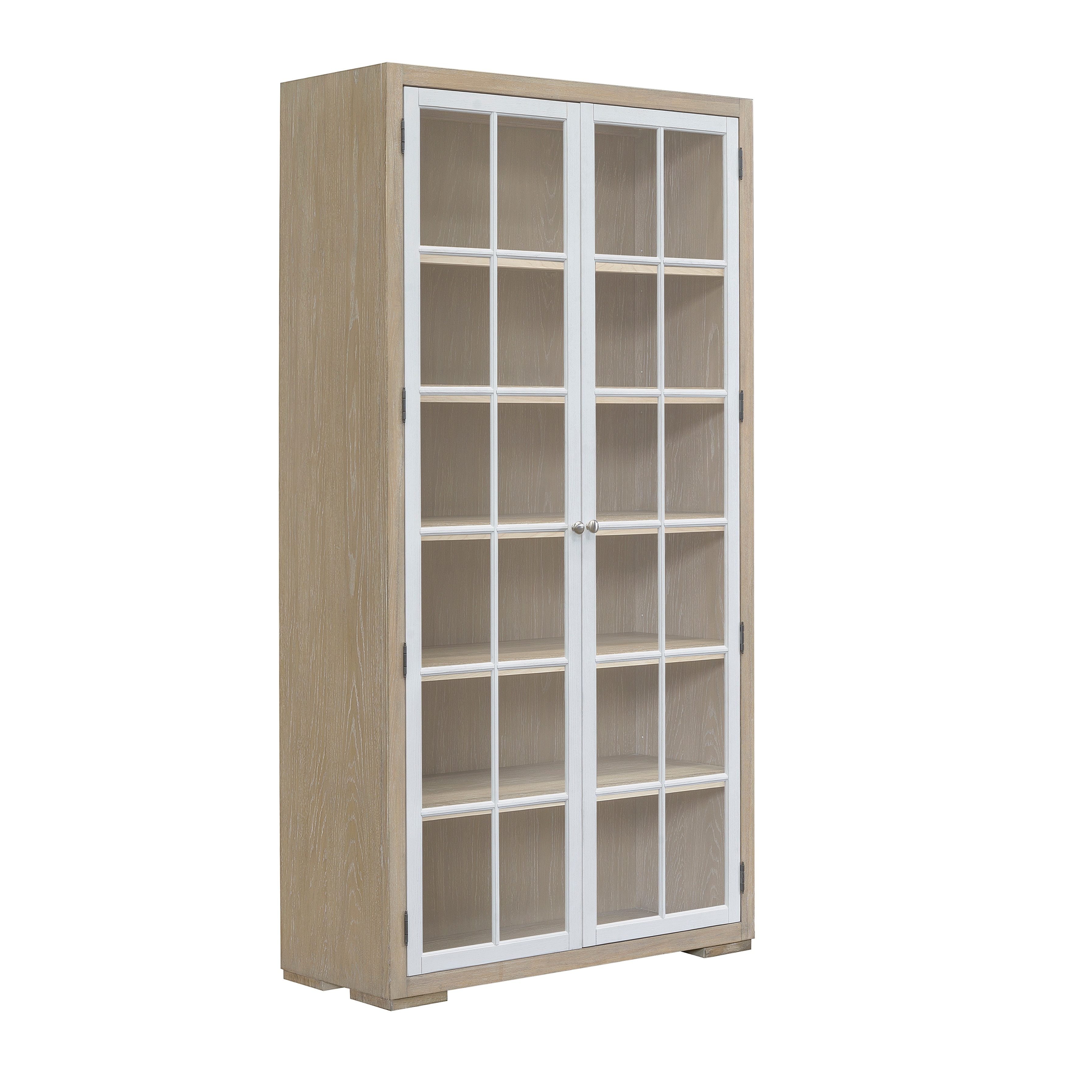 PFC Home Office Contemporary 5-Shelf Glass Door Bookcase P021776 ...