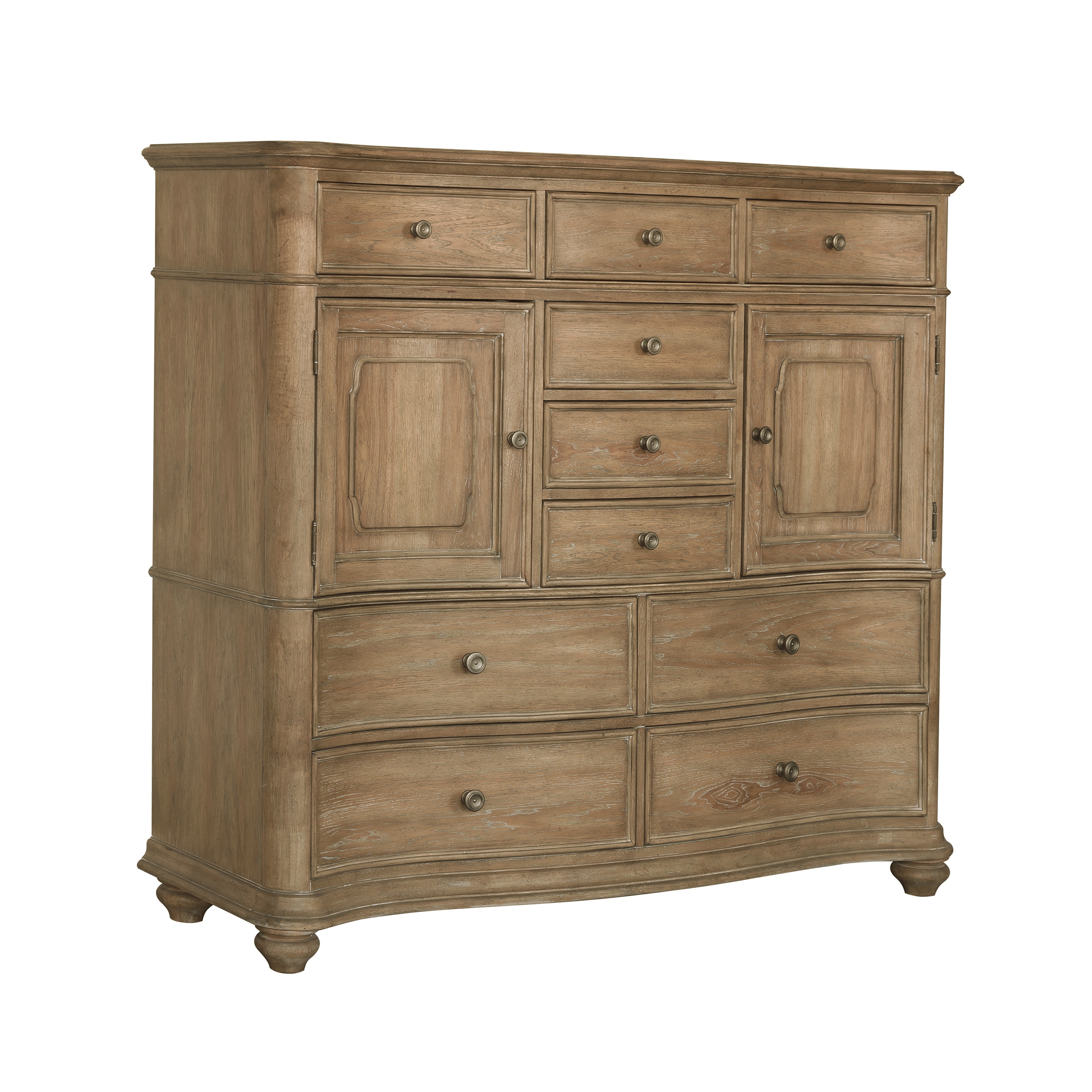 PFC Bedroom Weston Hills 10 Drawer Master Chest with Cabinets P293-BR ...