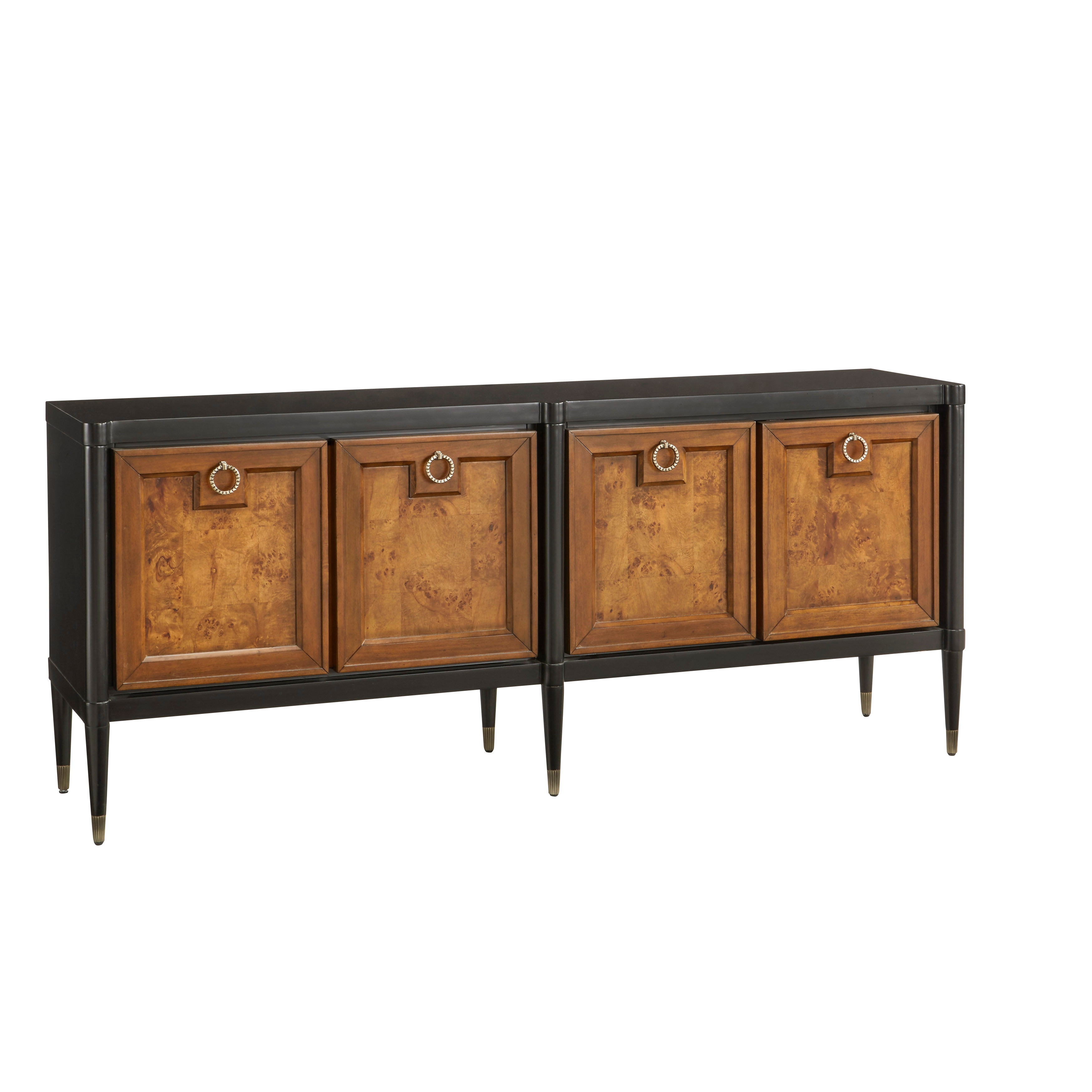 PFC Living Room 4-Door Mid-Century Modern Console with Shelves P301794 ...
