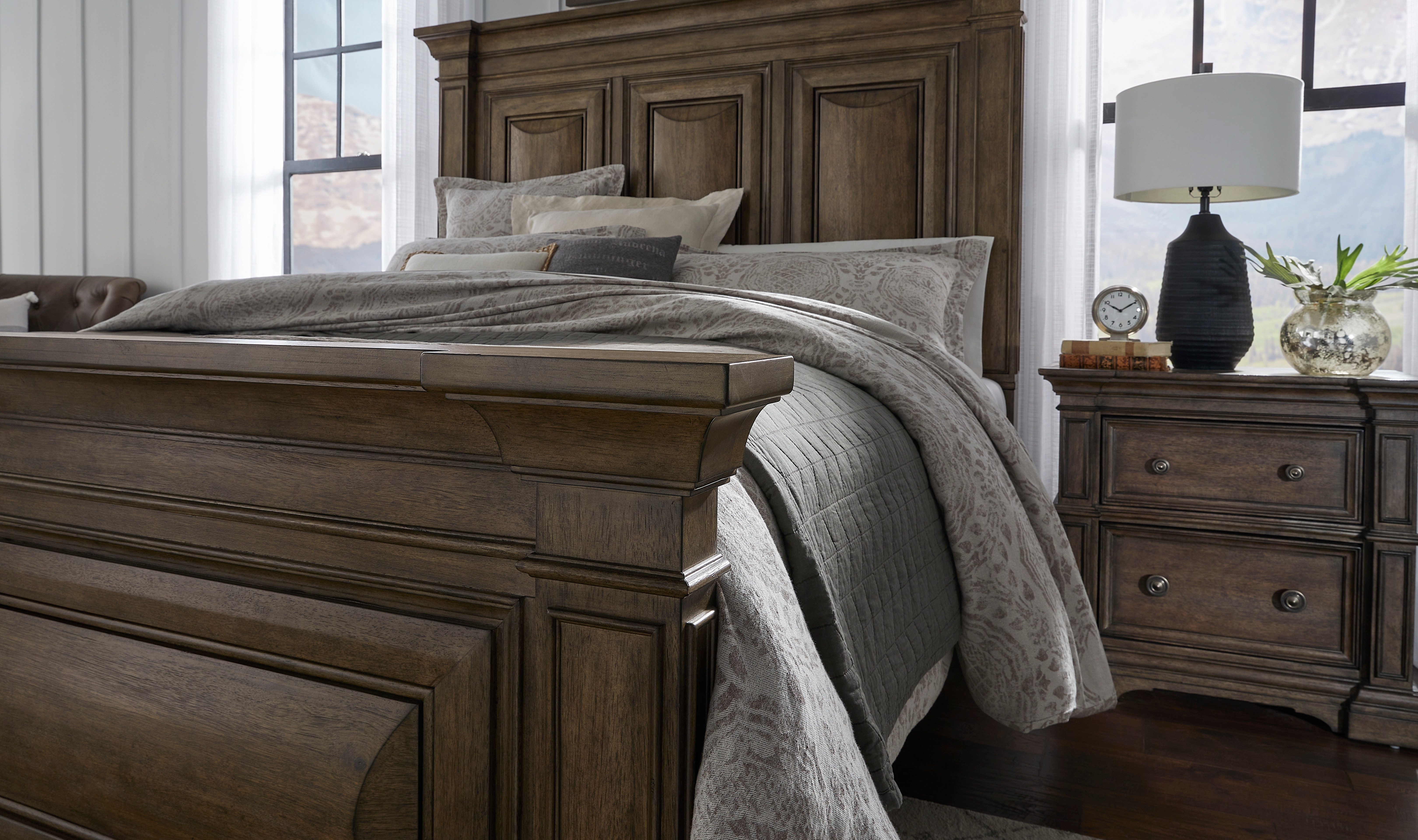 Pulaski Furniture Bedroom Woodbury Queen Panel Bed P351-BR-K1 - Pulaski ...