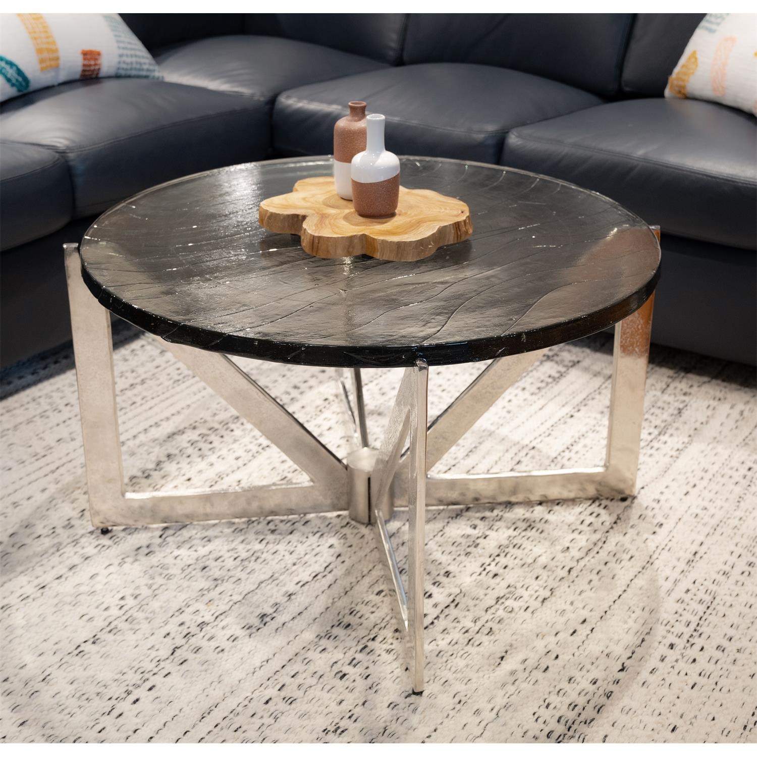 Riverside Living Room Round Cocktail Table Top 51401 - Norwood Furniture