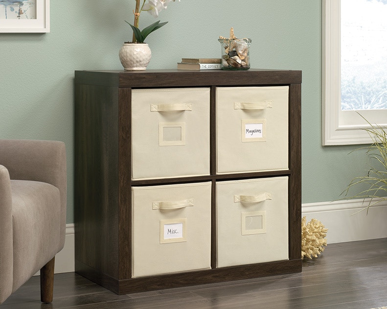 Sauder Stow away Cube Storage 421548 Contemporary 4 Cube Organizer Joe Tahan s Furniture Occ Accent Chest