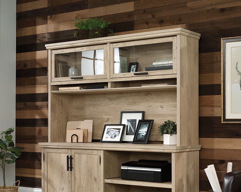 Shop our Prime Oak Home Office Hutch with Storage by Sauder | 427022 ...