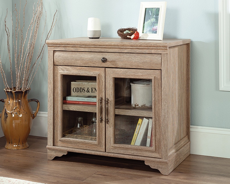 Shop our Library Base Storage Cabinet in Brushed Oak by Sauder | 431439 ...