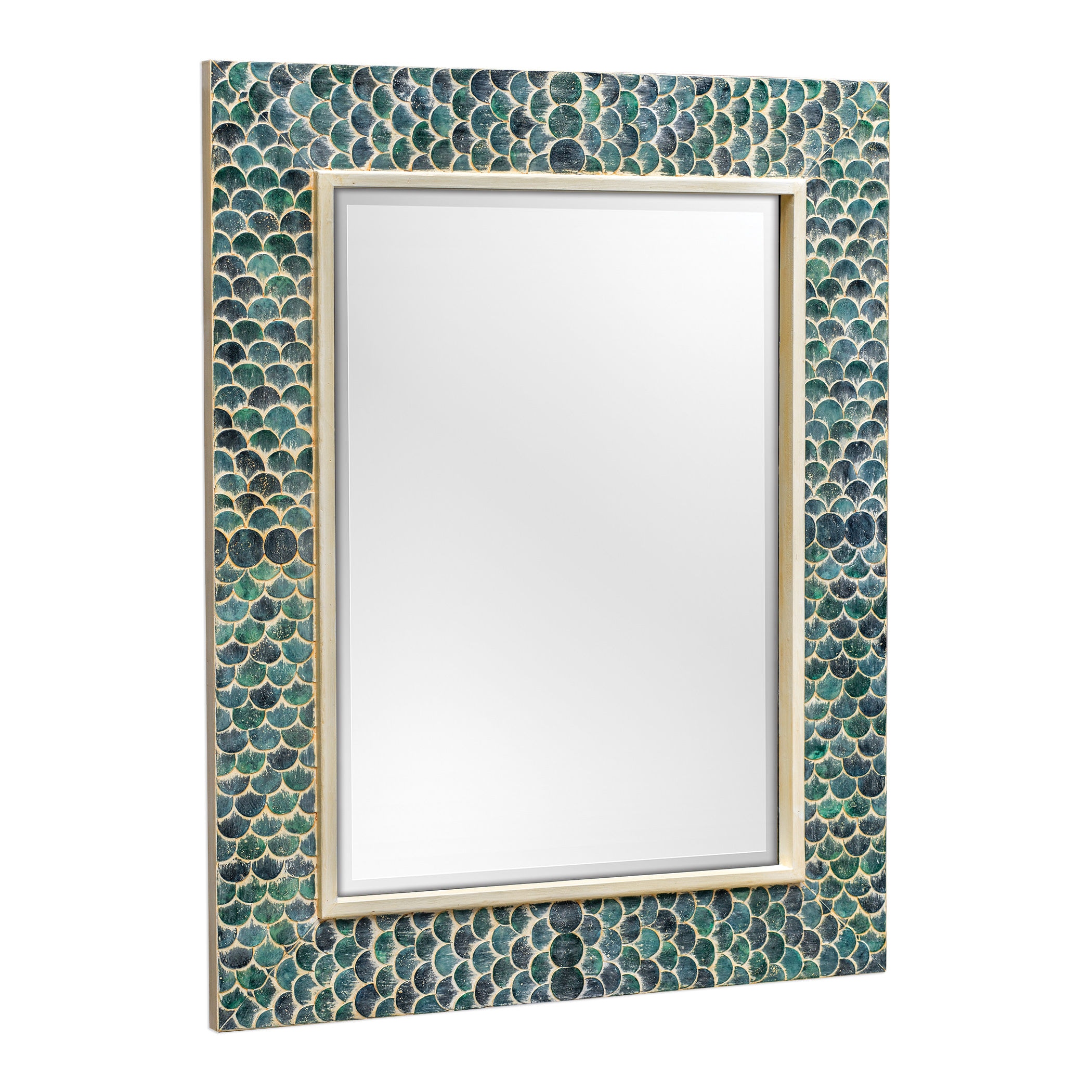 Uttermost Mirrors Makaria Coastal Blue Mirror 08157 - Lenoir Empire ...