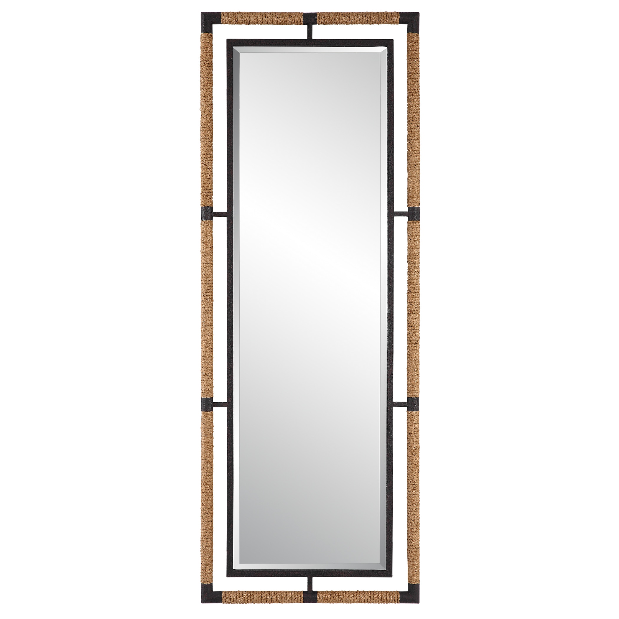 Uttermost Mirrors Melville Iron and Rope Tall Mirror 09925 - Elite ...