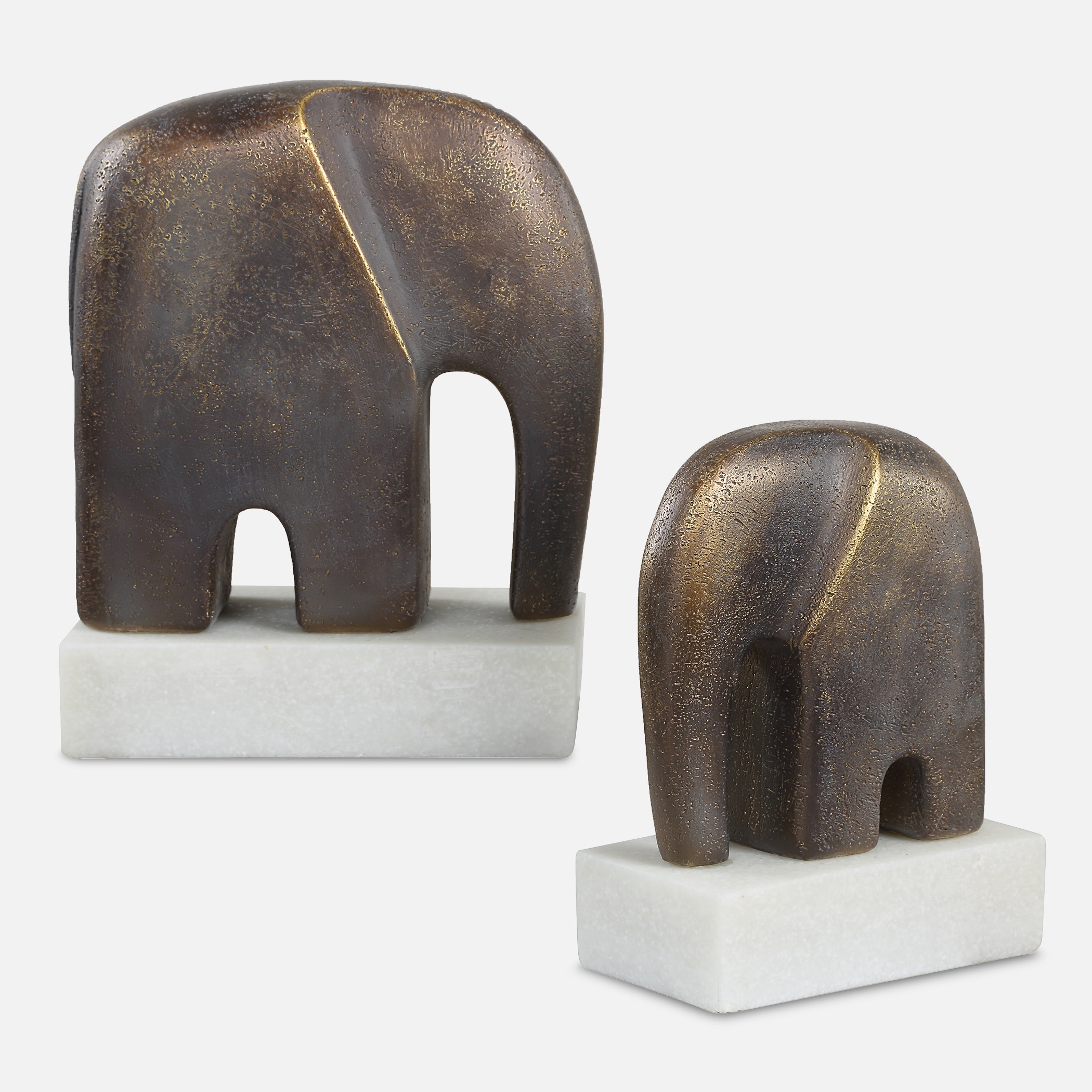 Uttermost Home Accents Timeless Tusk Bronze Sculptures Set/2 18195 ...