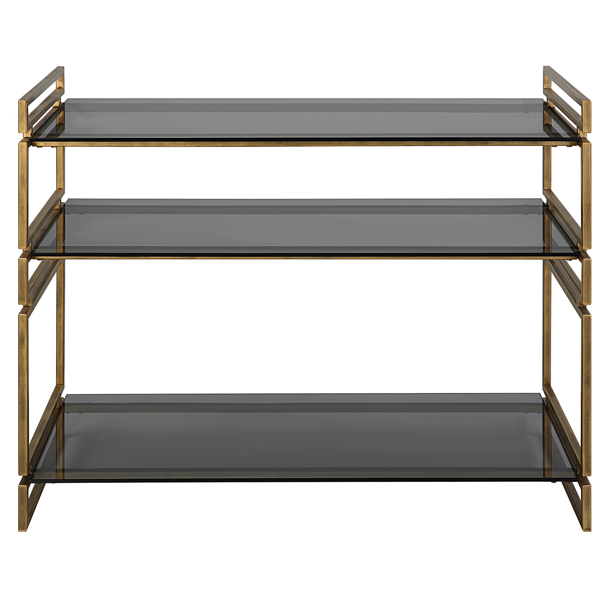 Smoked glass console table store