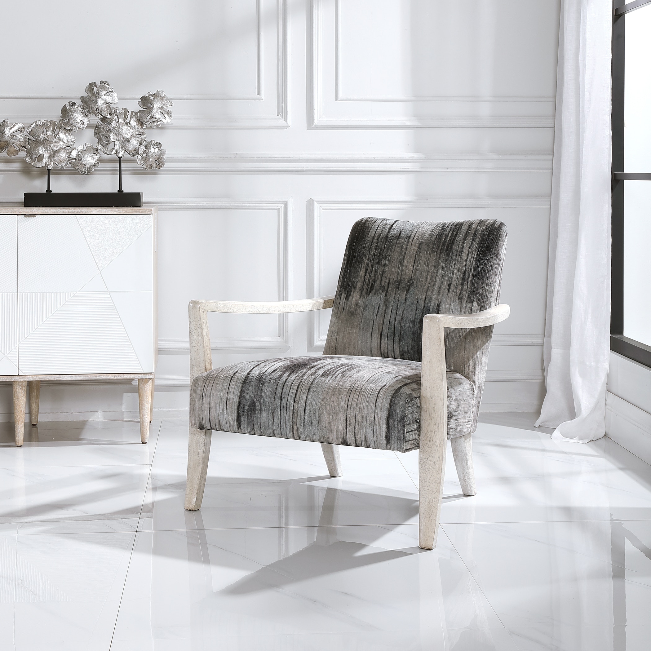 Chenille armchair store