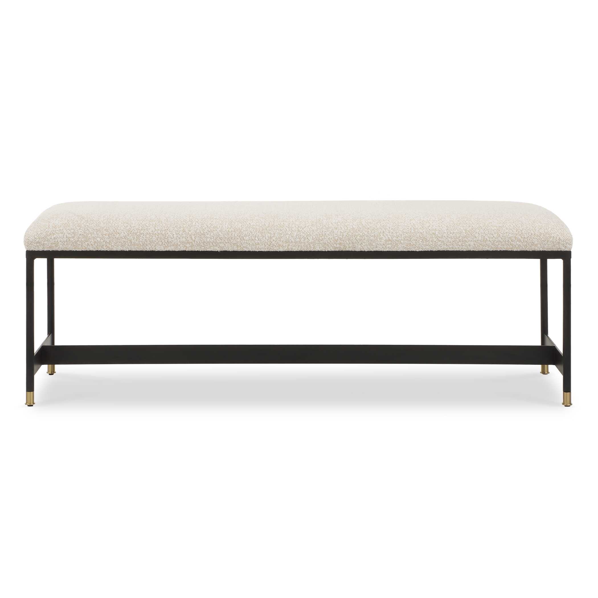 Uttermost Living Room Halston Upholstered White Bench 23925 - High ...