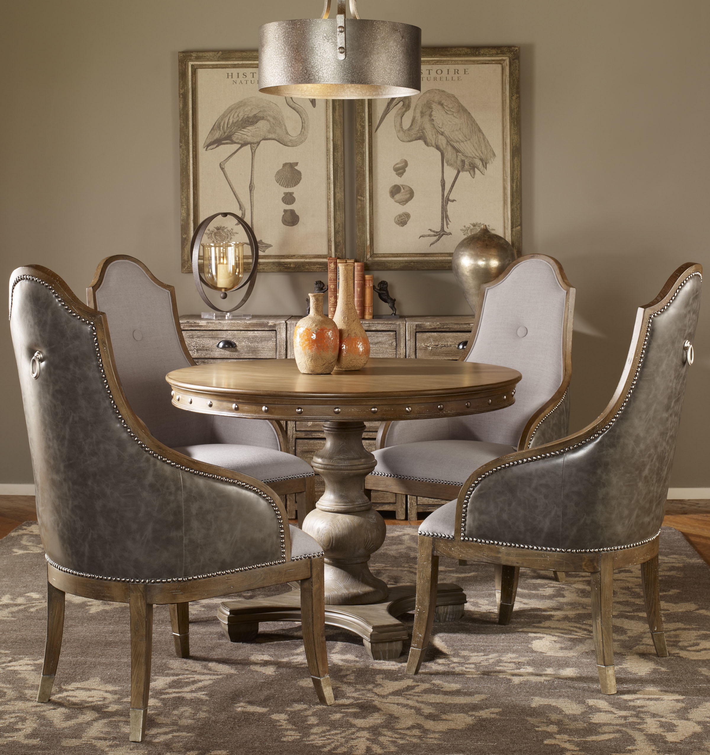 Uttermost Living Room Sylvana Wood Round Table 24390 - Carol House ...