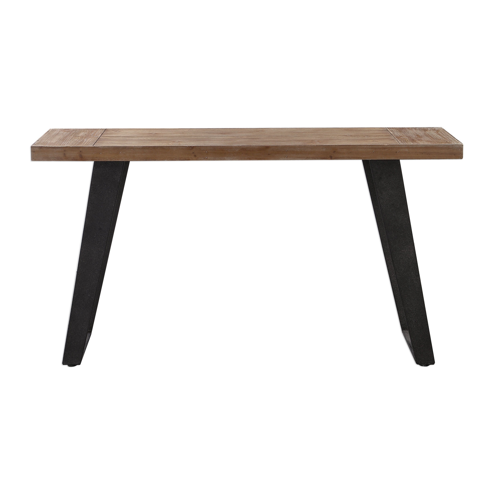 Stratford rustic wood & metal console table store