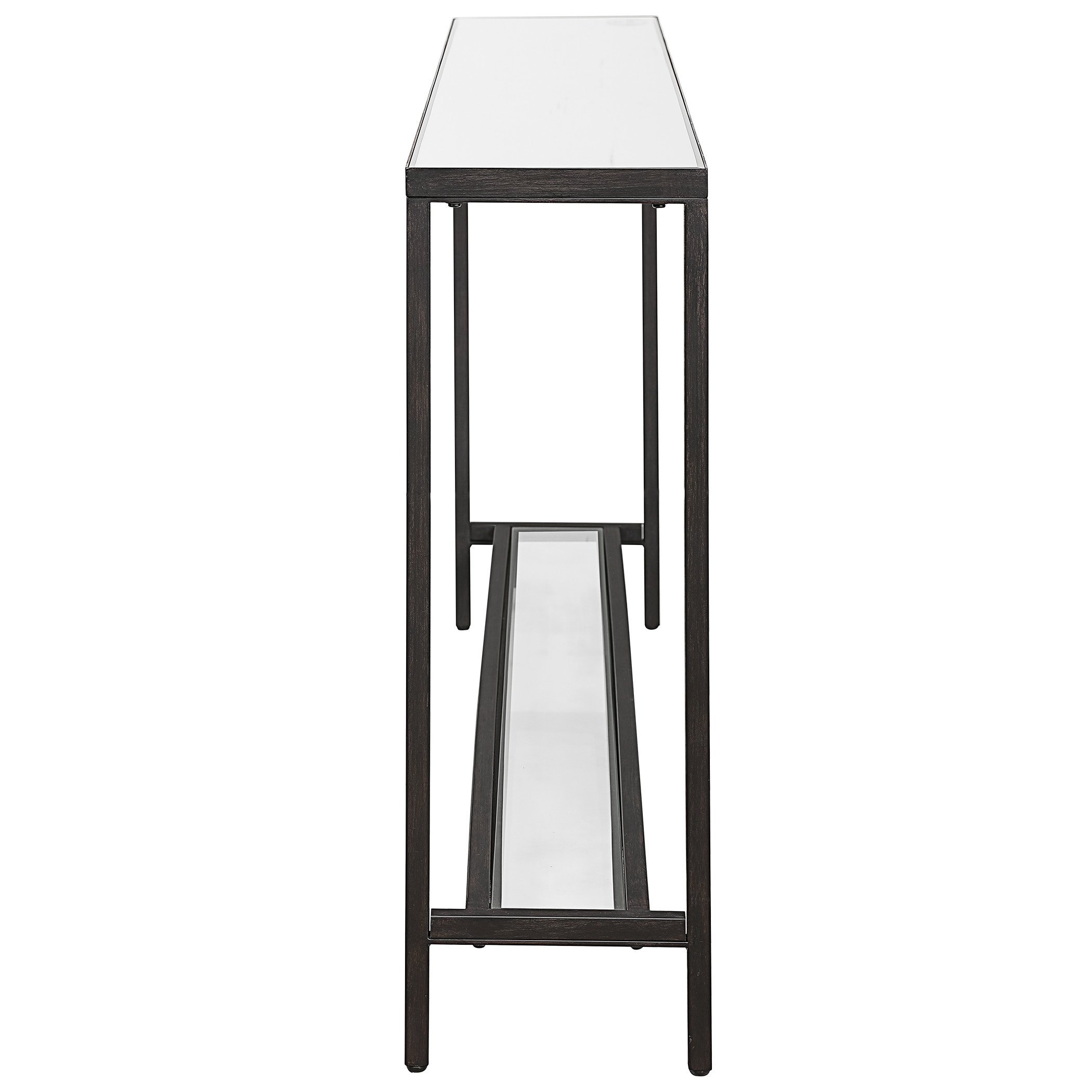 Uttermost Living Room Hayley Black Console Table 24997 Metropolitan Furniture Allen Park MI