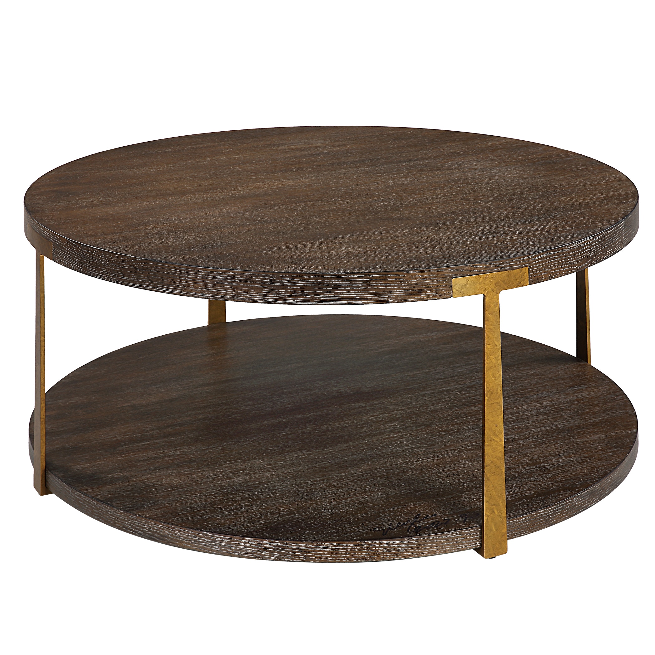 Uttermost Palisade Palisade Round Wood Coffee Table 25555 - Portland ...