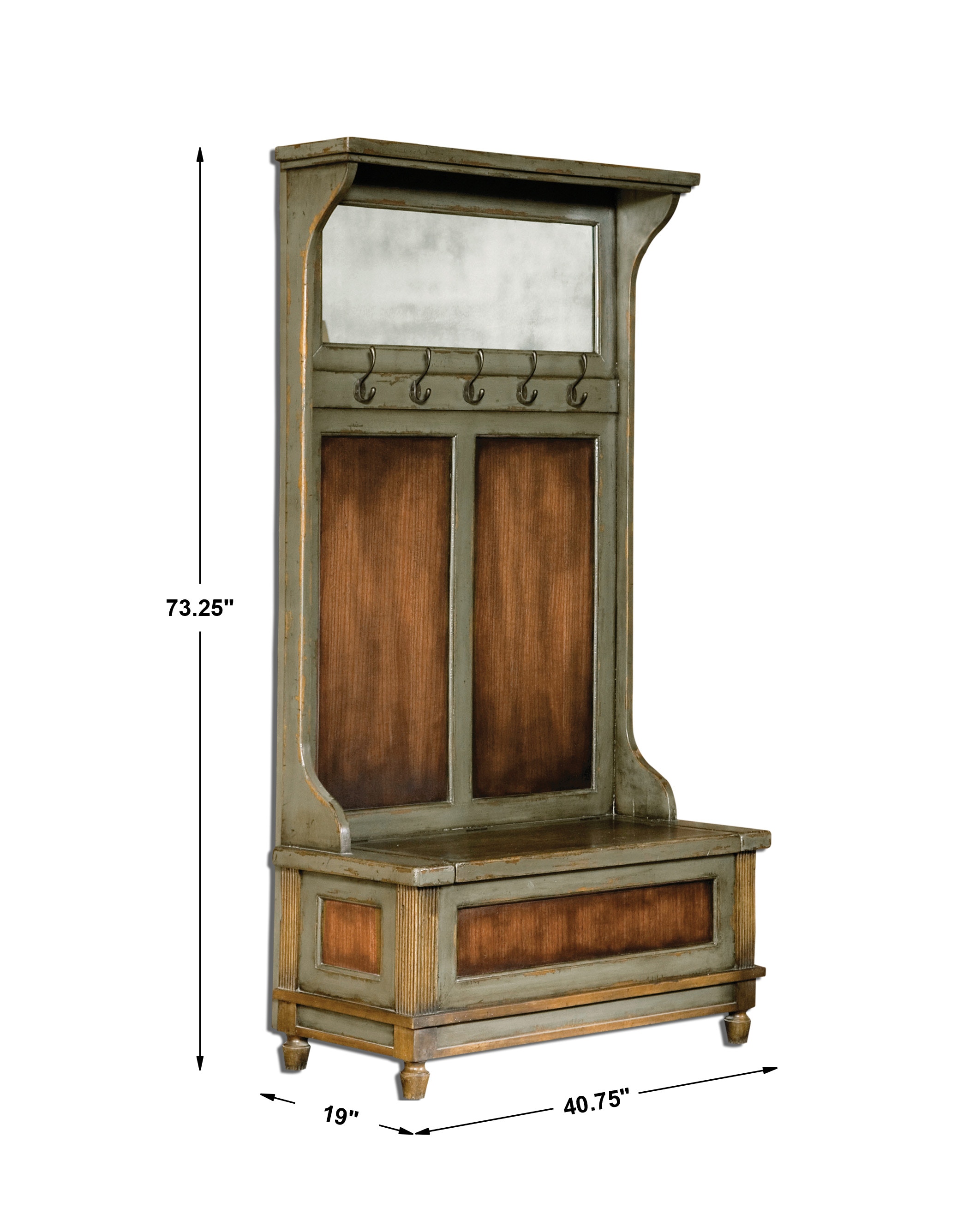 Uttermost Riyo Riyo Distressed Hall Tree 25561 - Portland, OR | Key ...