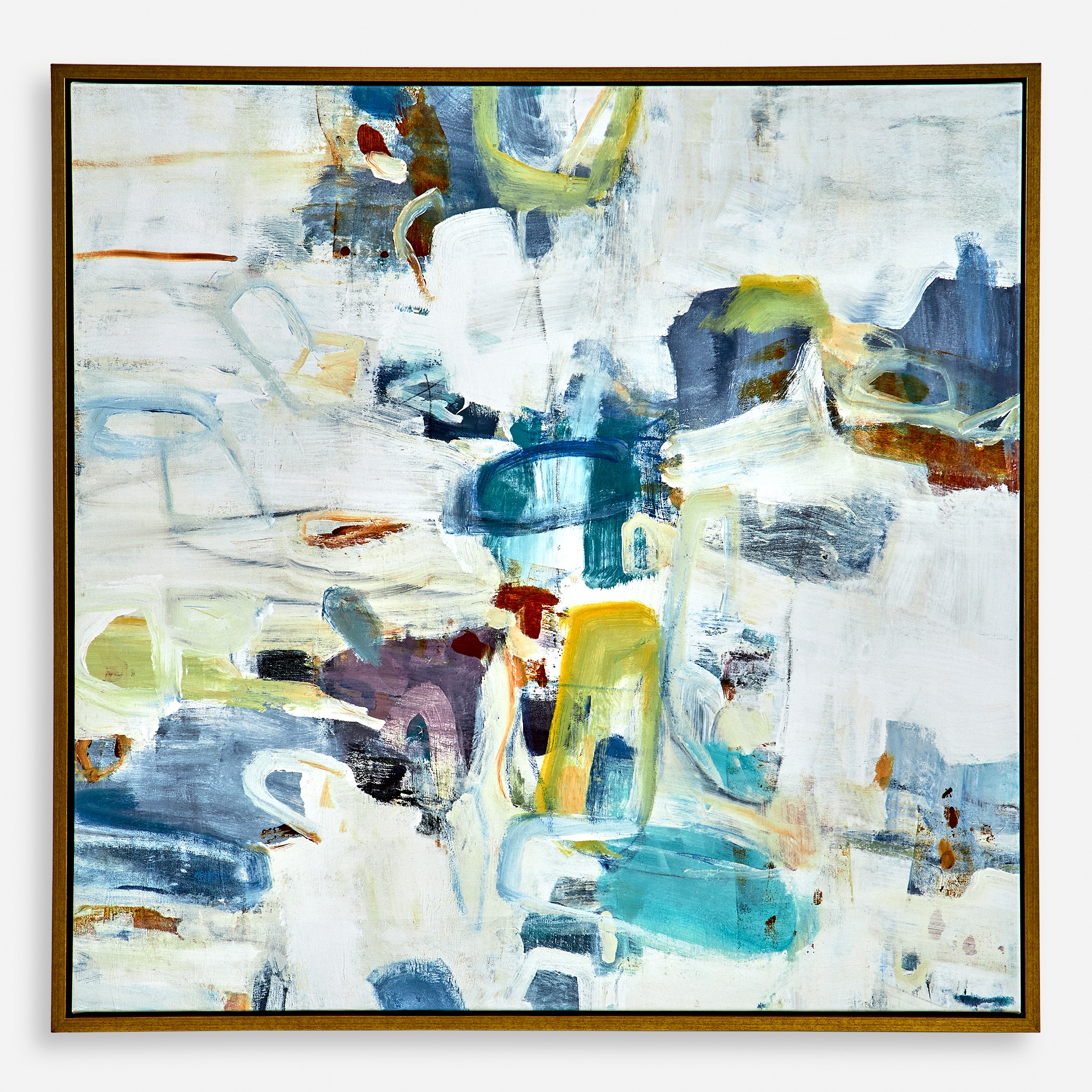 Rolling Onward Framed Abstract Art UT32319