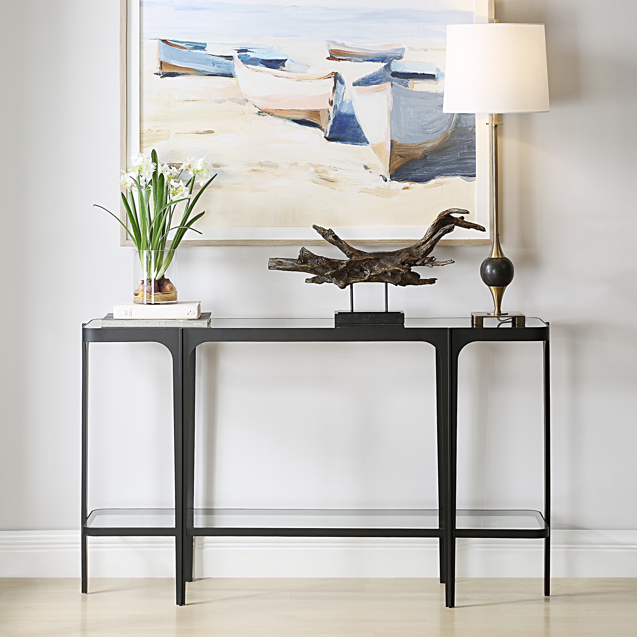 Uttermost Living Room Atchison Iron Console Table Skaff Furniture Carpet One Floor Home