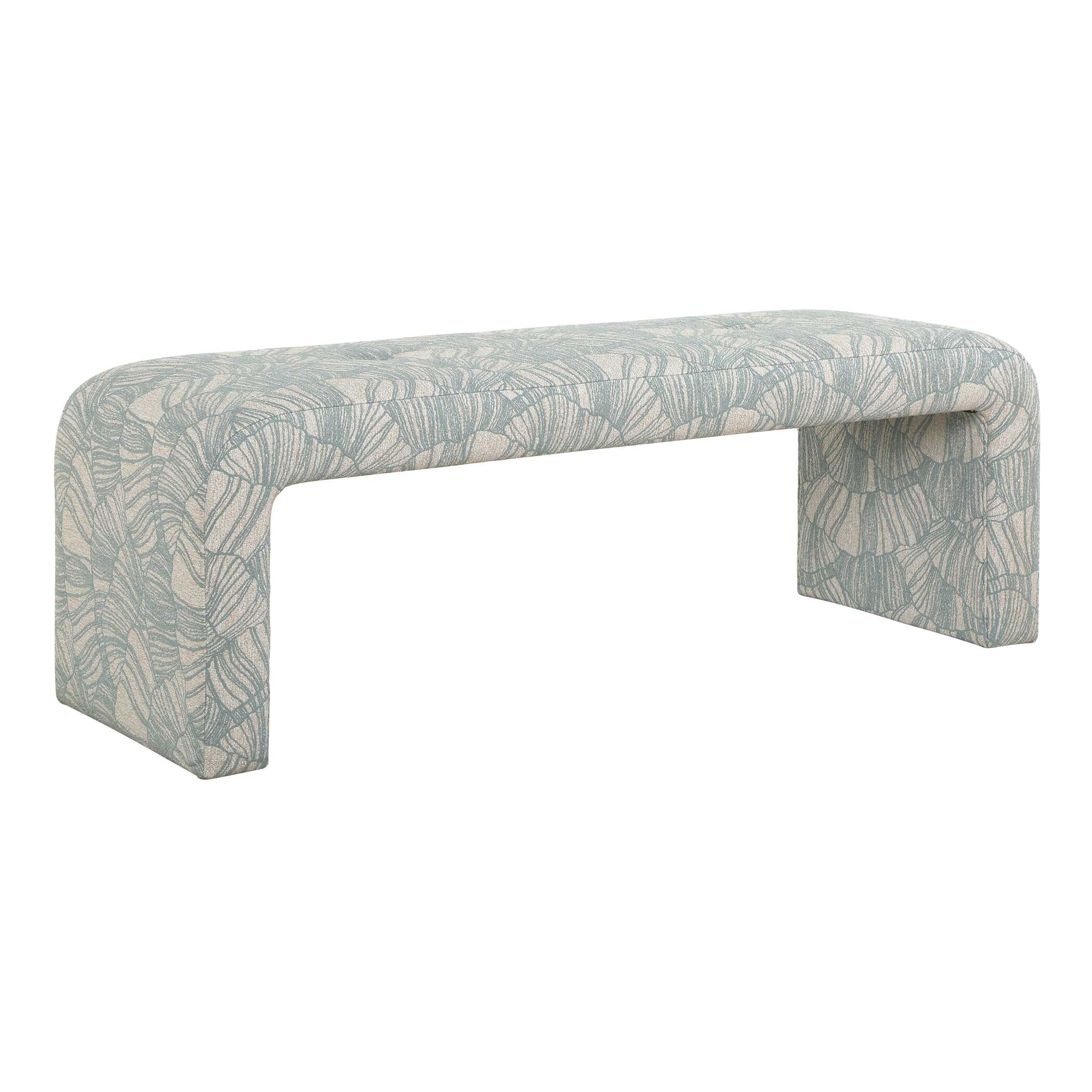 Uttermost Living Room Amie Spa Blue Bench 53066 - Issis & Sons ...