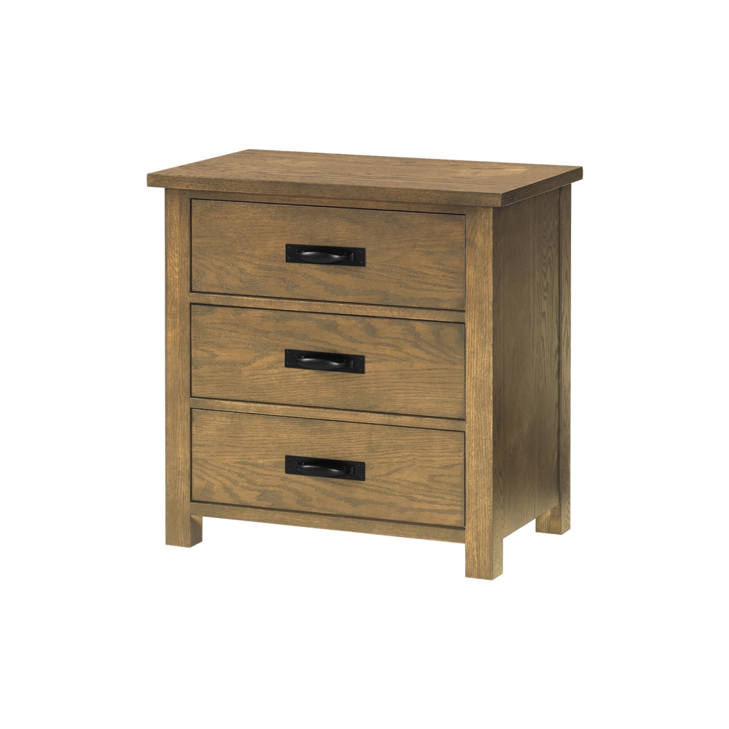 Winner's Only Bedroom 27" 3-Drawer Nightstand BCA1005 | Hickory ...