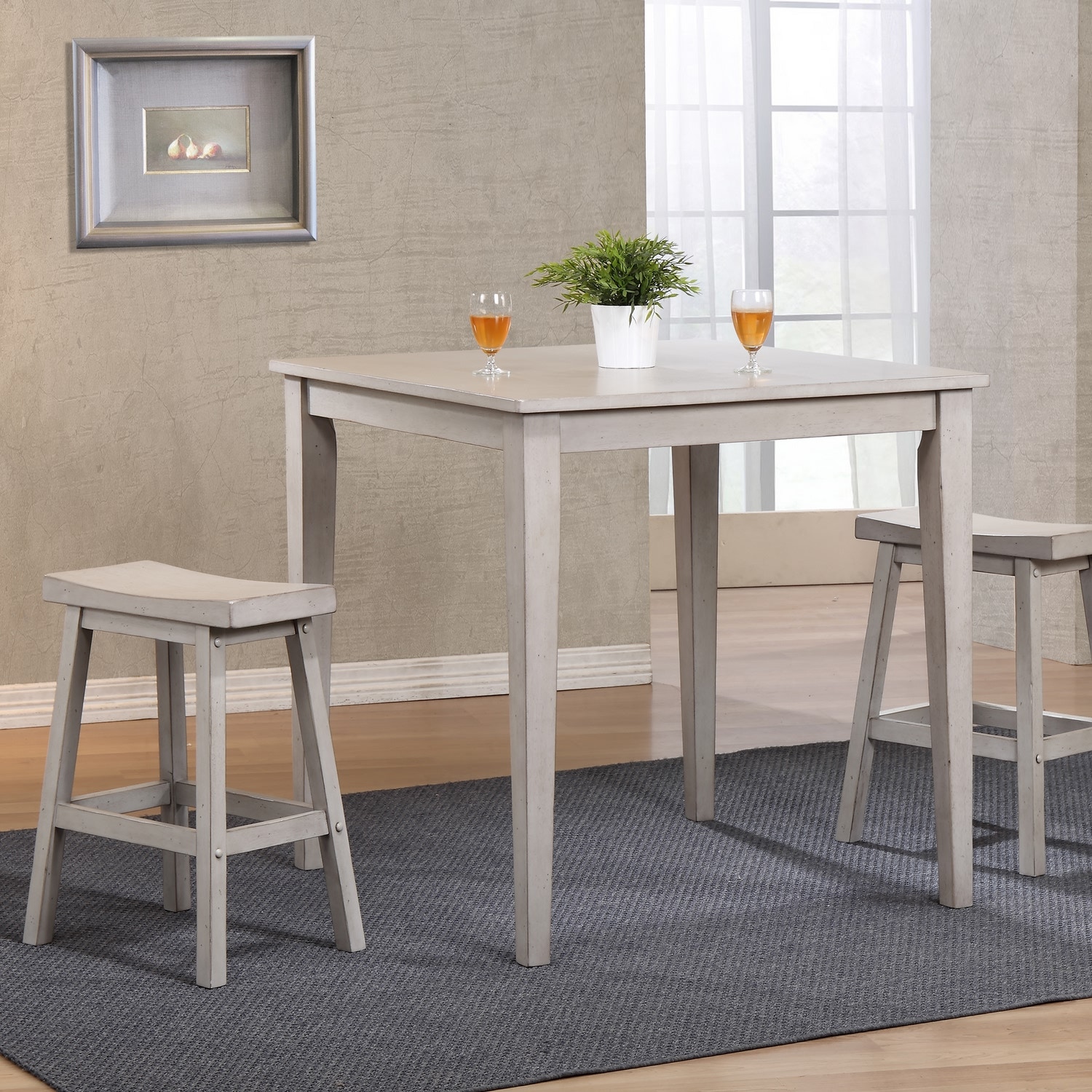Winners Only Casual Dining 36" Square Tall Table DCT33636G - Carol ...