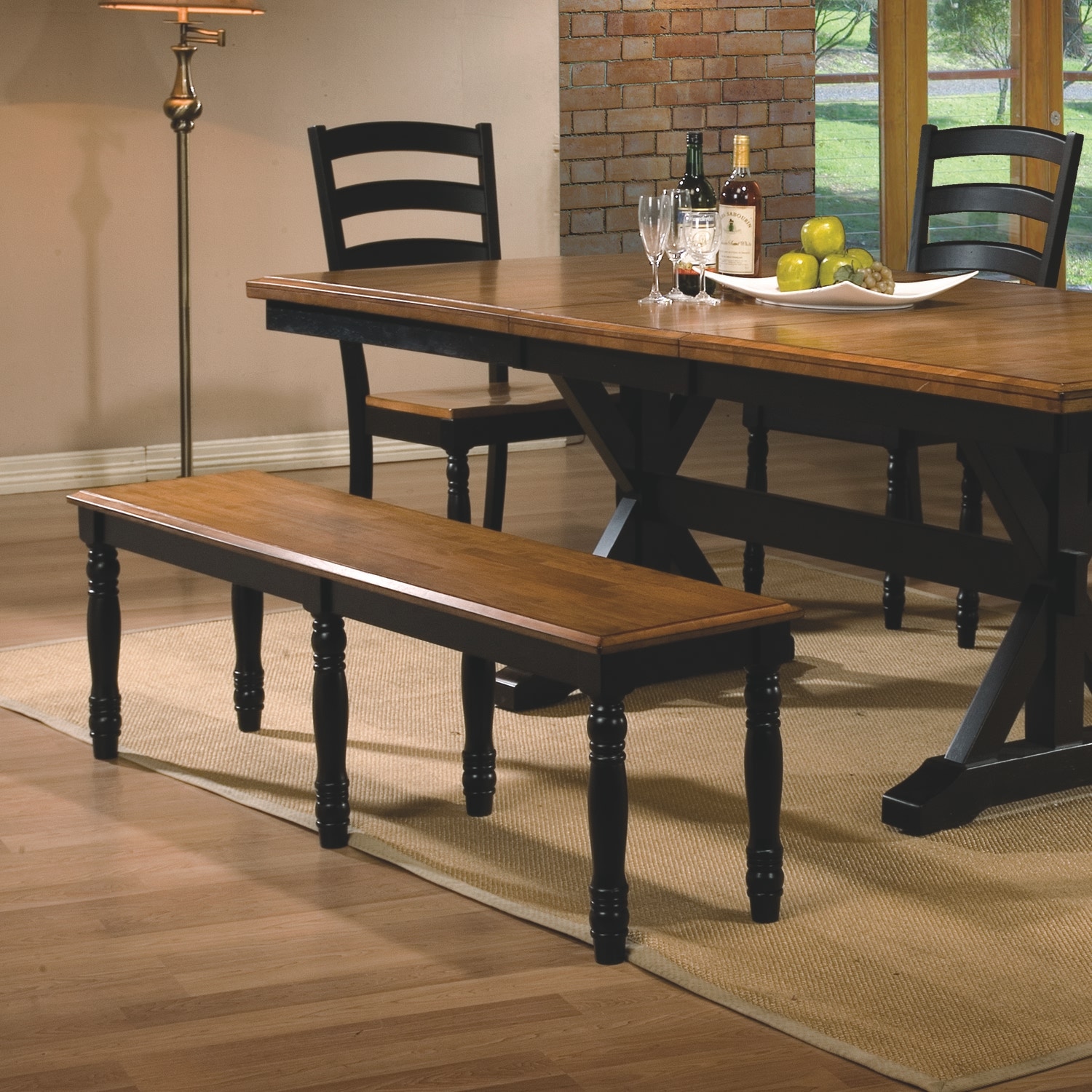 Winners Only Quails Run - Almond/Ebony 60'' Bench DQ1456AE - Portland ...