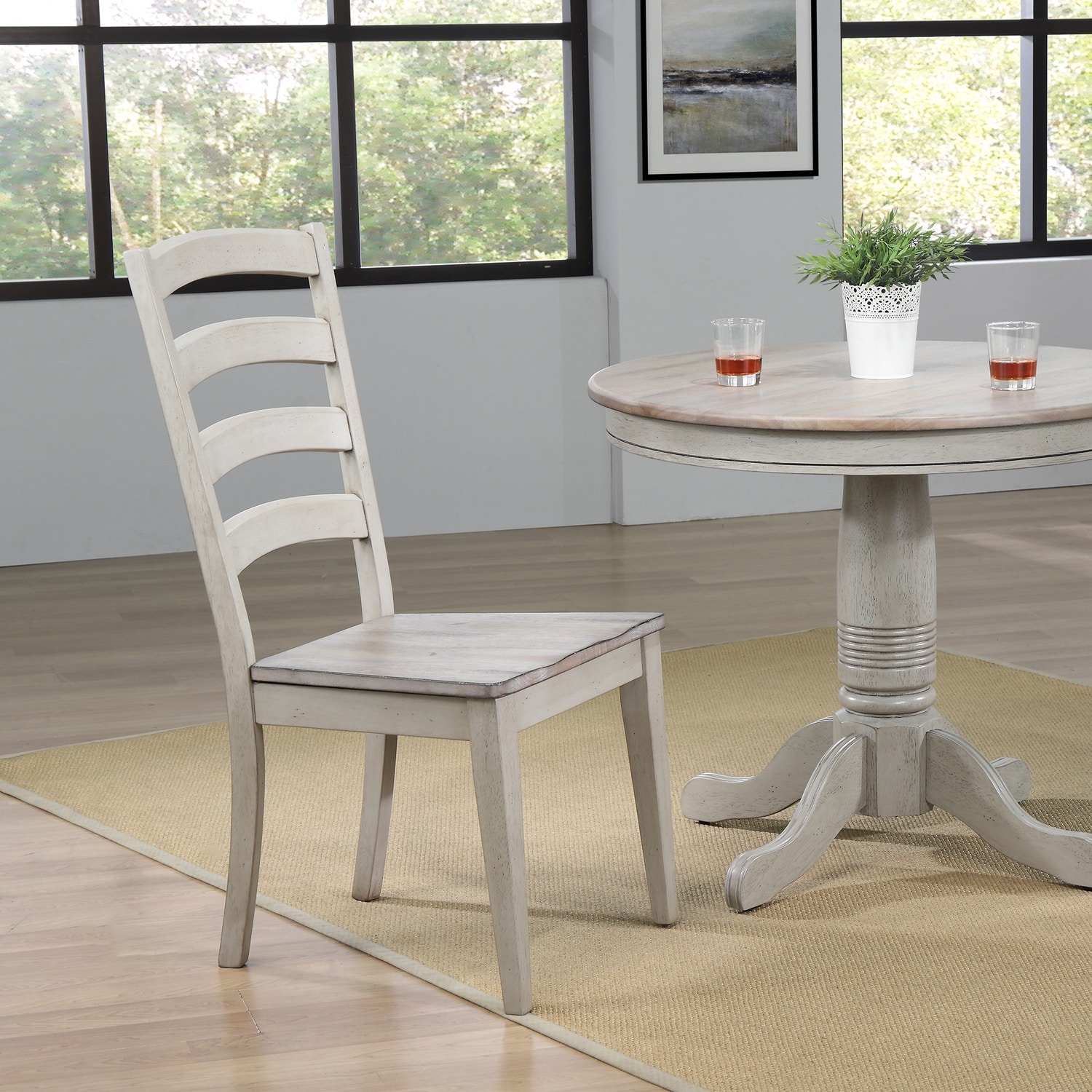 Winners Only Casual Dining Arched Ladder Back Side Chair DR2450S ...