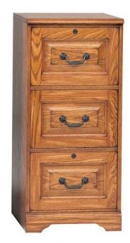 Winners Only Heritage - Light Oak H331 Three-Drawer File