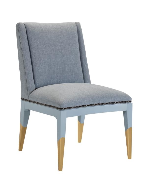 Hickory Chair Casual Dining Tate Dining Chair Gold Paint Leg HC8506-12 ...