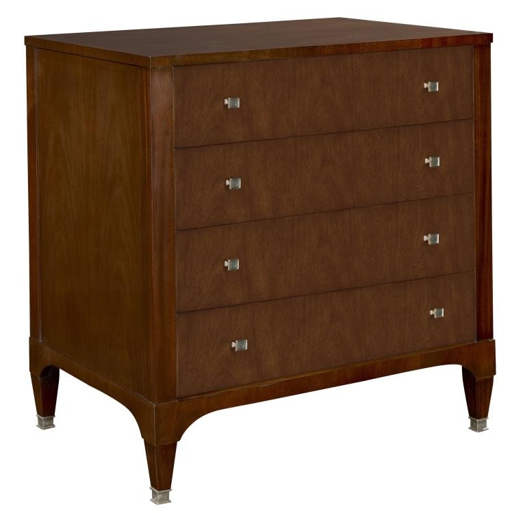 Hickory Chair Bedroom Artisan Small 4 Drawer Chest mahogany HC166 21 Hickory Furniture Mart
