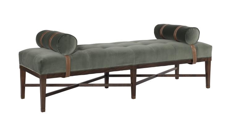 Hickory Chair Living Room Suzanne Bench HC3015-70 | Hickory Furniture Mart | Hickory, NC