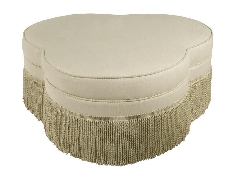 Hickory Chair Living Room Cloverleaf Ottoman HC395-29 | Hickory ...