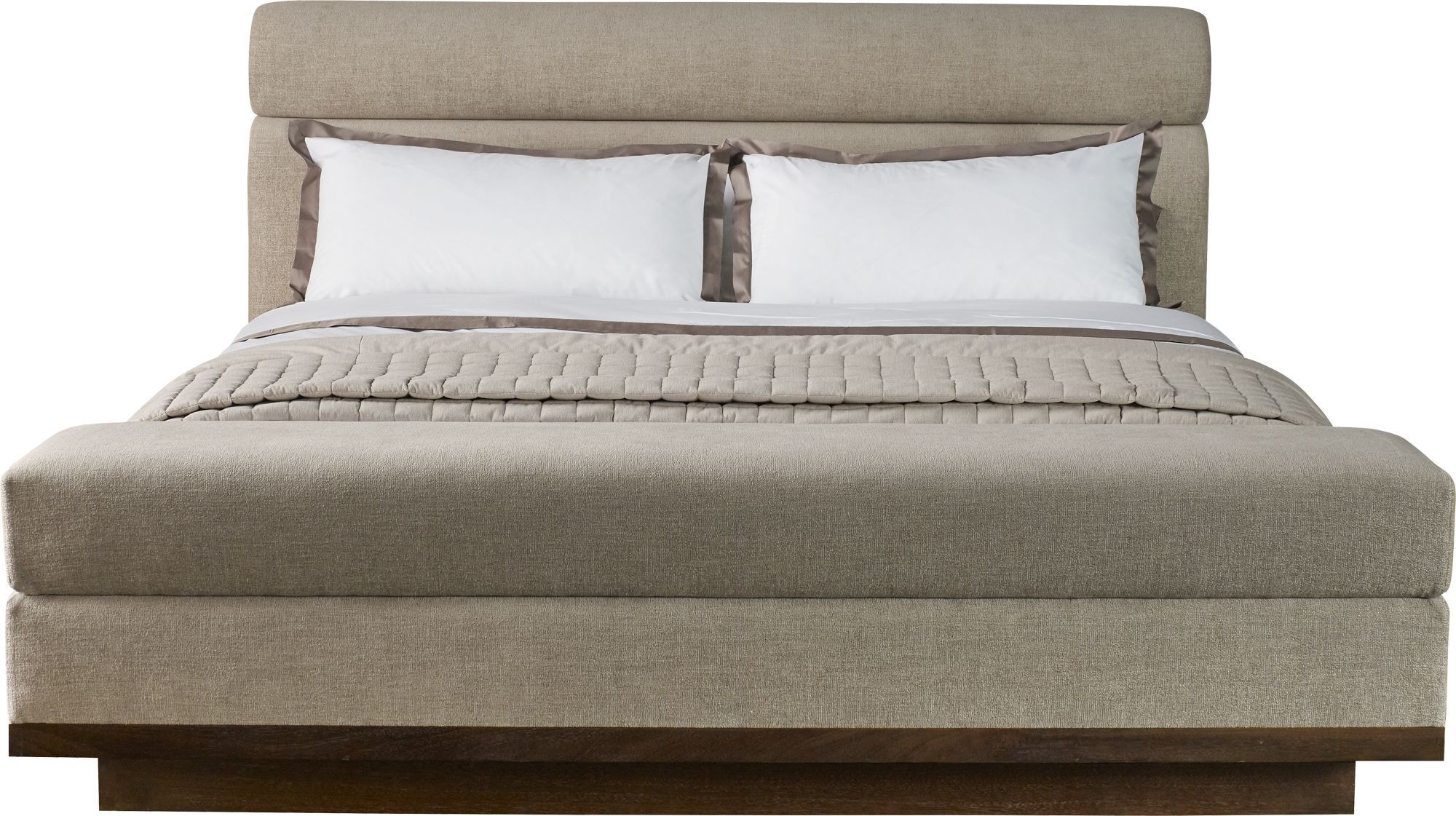 Baker Bedroom Panorama Platform Queen Bed with Bench BA3325Q | Hickory ...