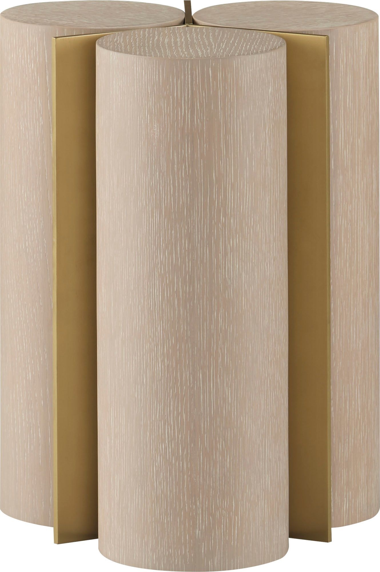 Wood cylinder side table store