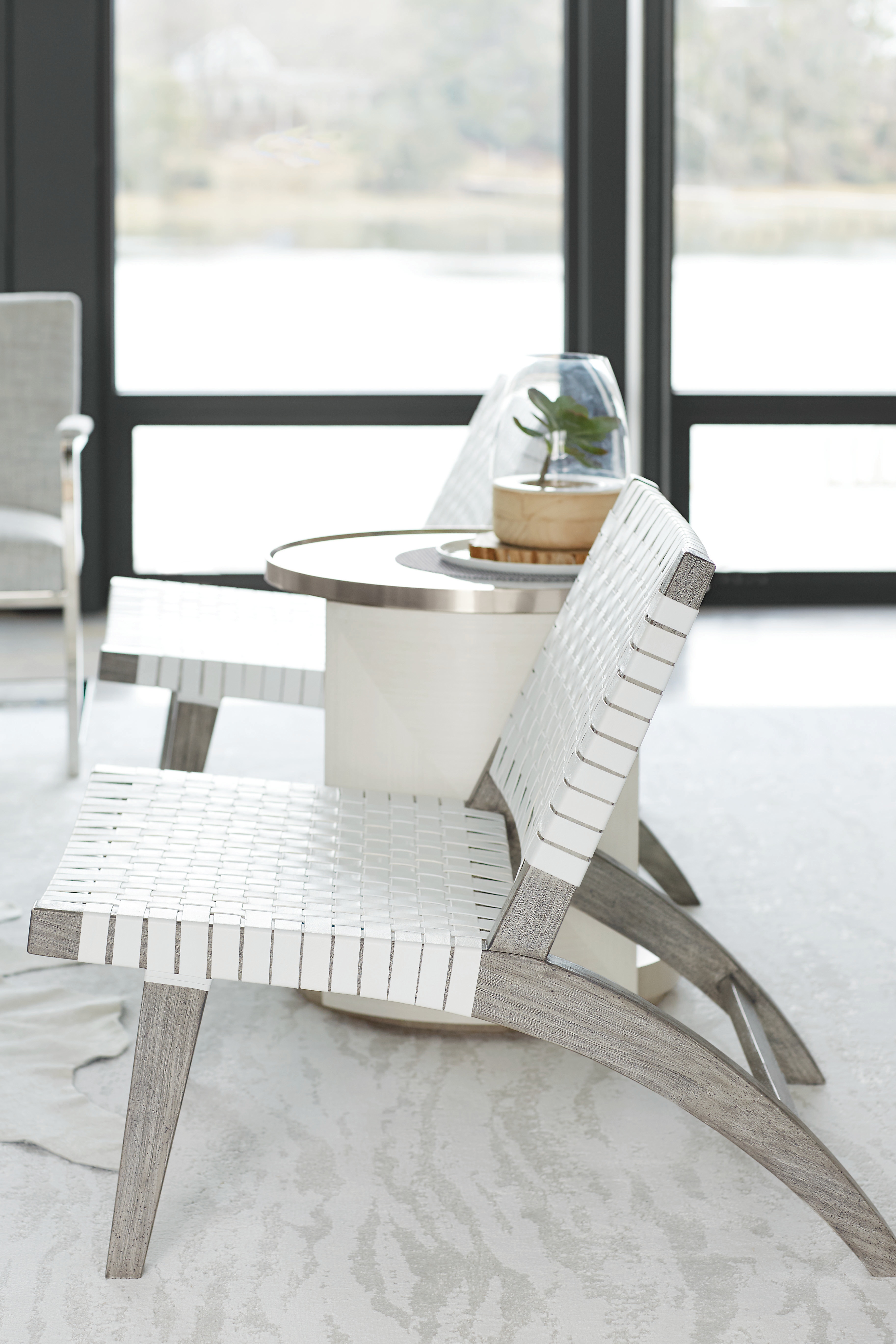 Bernhardt Living Living Room Axiom Side Table 381125 - Woodbridge ...