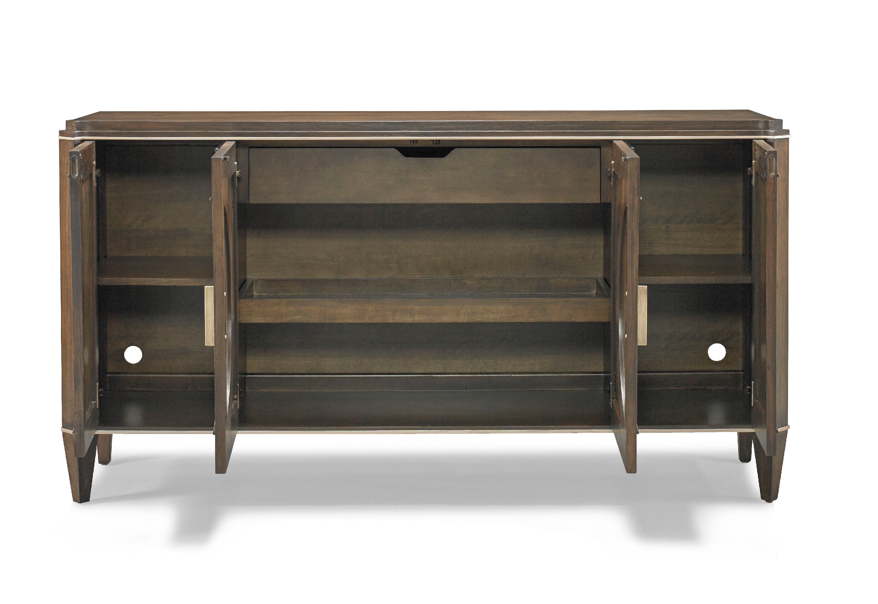 Hickory White Living Room Leone Sideboard Media Console 390-21 - Stowers Furniture - San Antonio