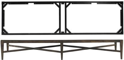 Hickory White Living Room X-stretcher Dbl Base 20" 1041 - Woodbridge ...