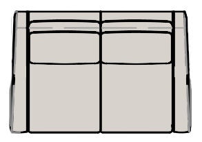 Bradington Young Living Room Reece Loveseat - Two Piece Back 202-75-2 ...