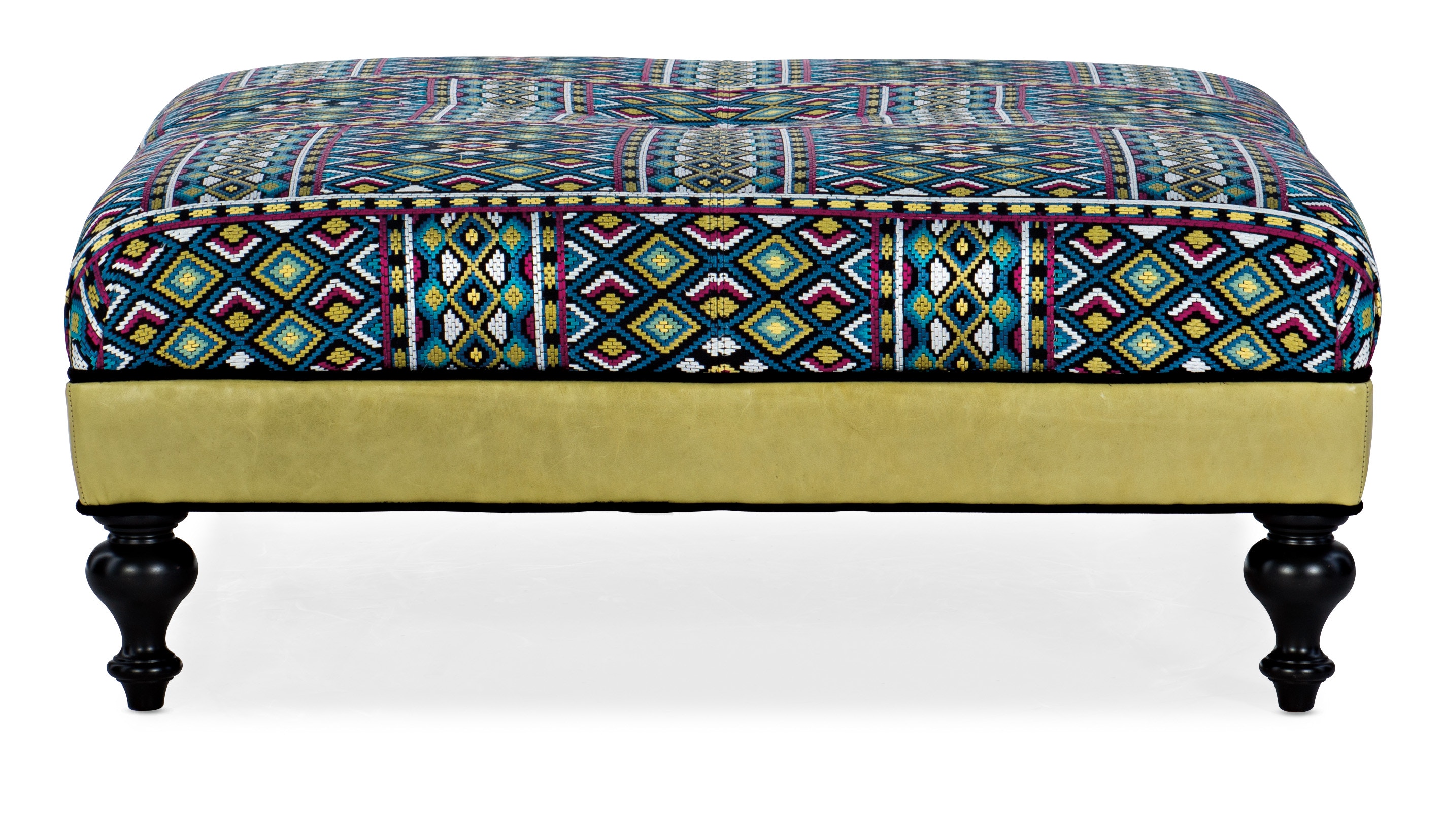 Bradington Young Living Room XL Fair-N-Square Ottoman 806-SQ ...