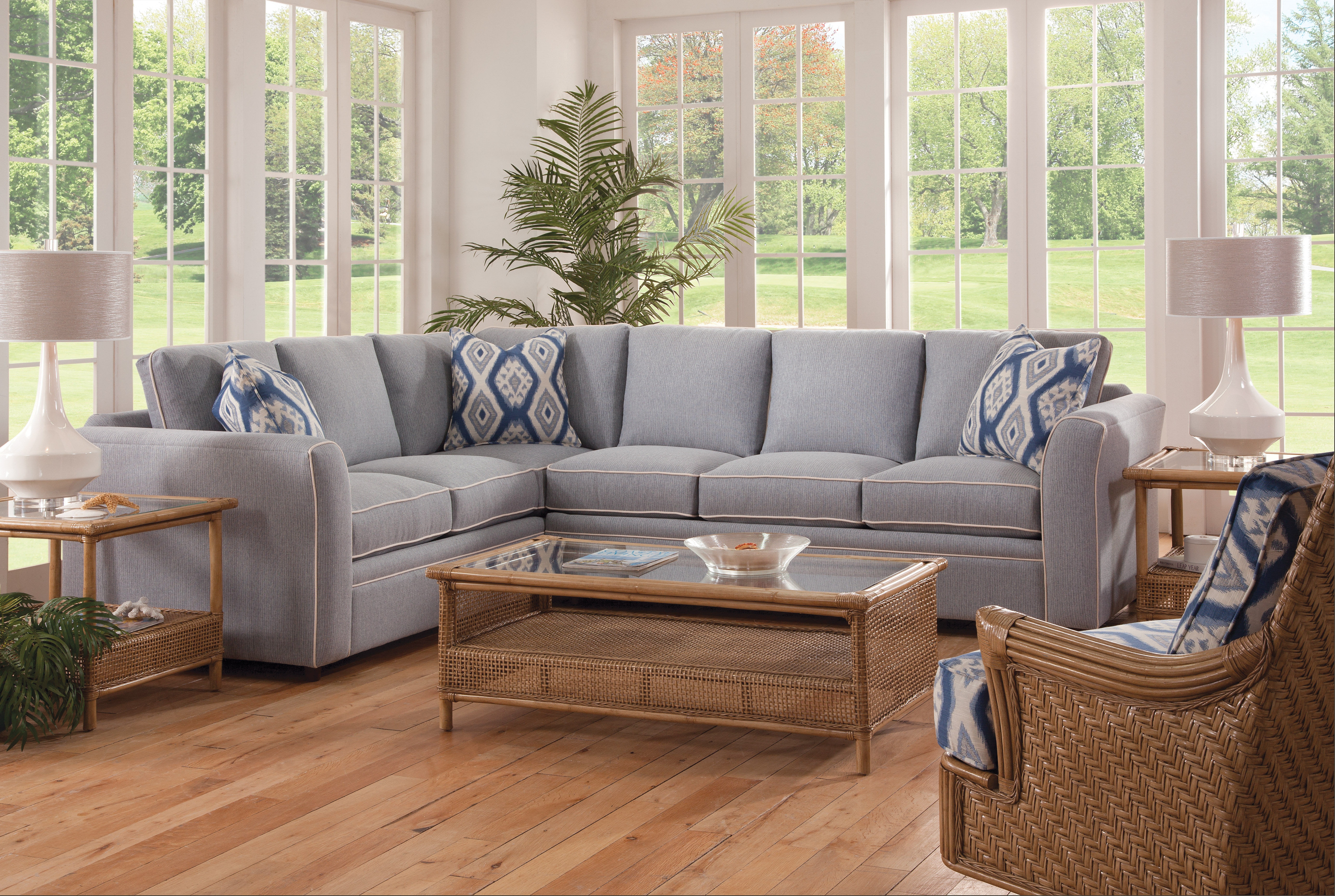 Braxton Culler Living Room Northfield Two-Piece Corner Sectional 550 ...