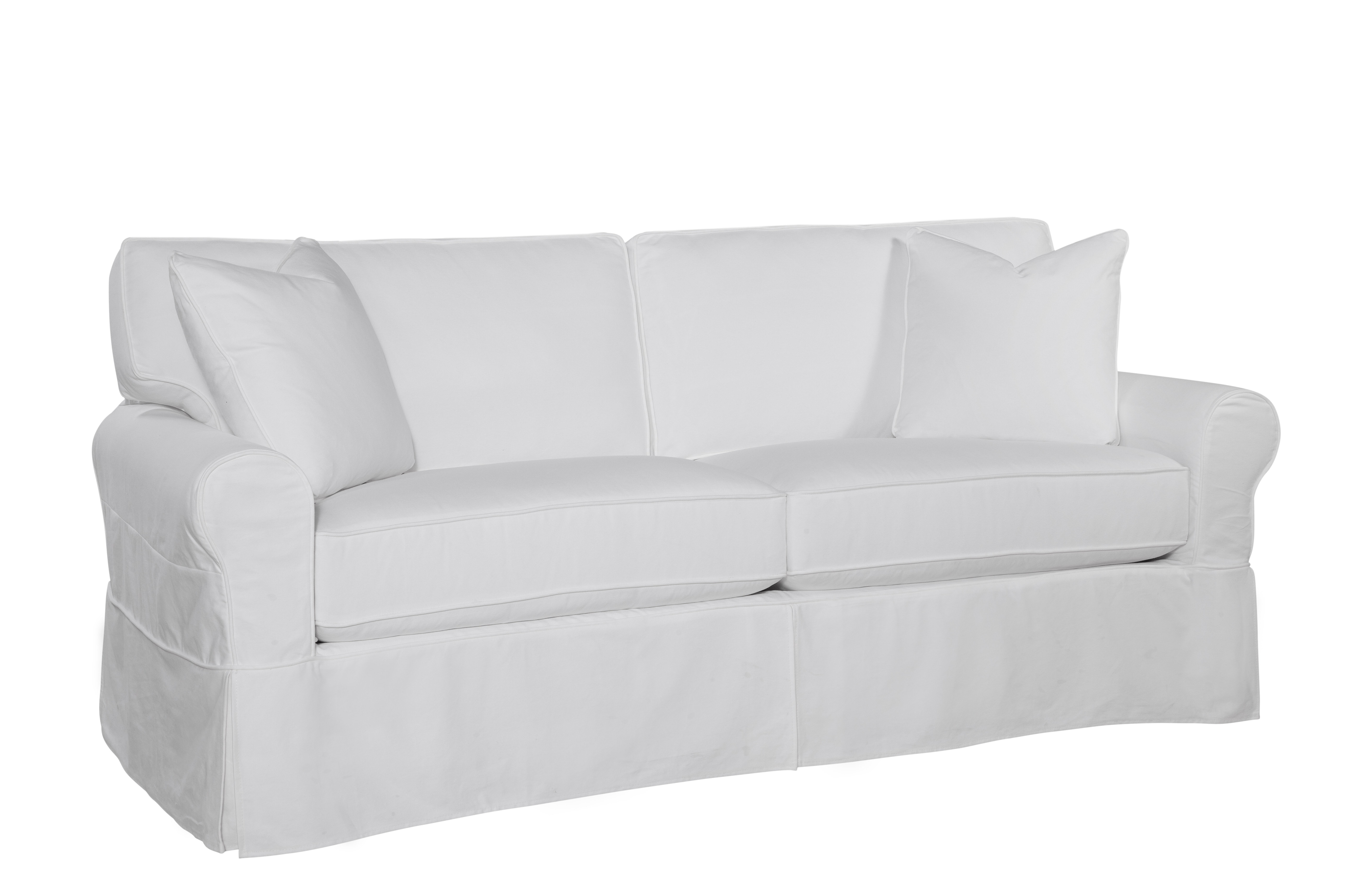 Braxton Culler Living Room Bedford 2 over 2 Sofa with Slipcover 728 ...